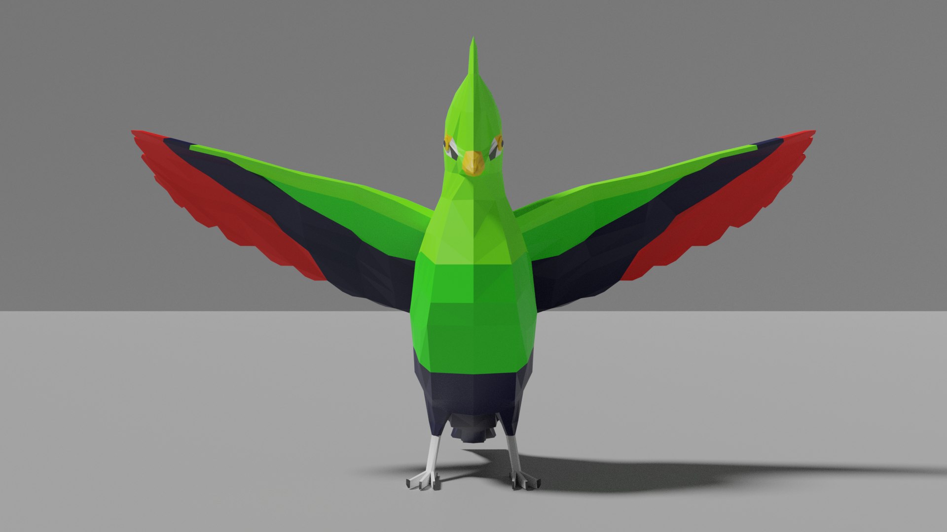 Cartoon Turaco model - TurboSquid 1759527