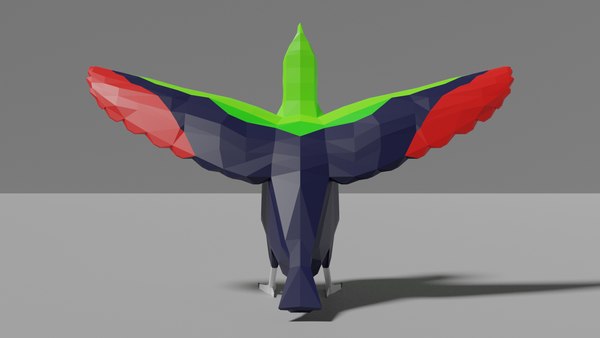 Cartoon Turaco model - TurboSquid 1759527