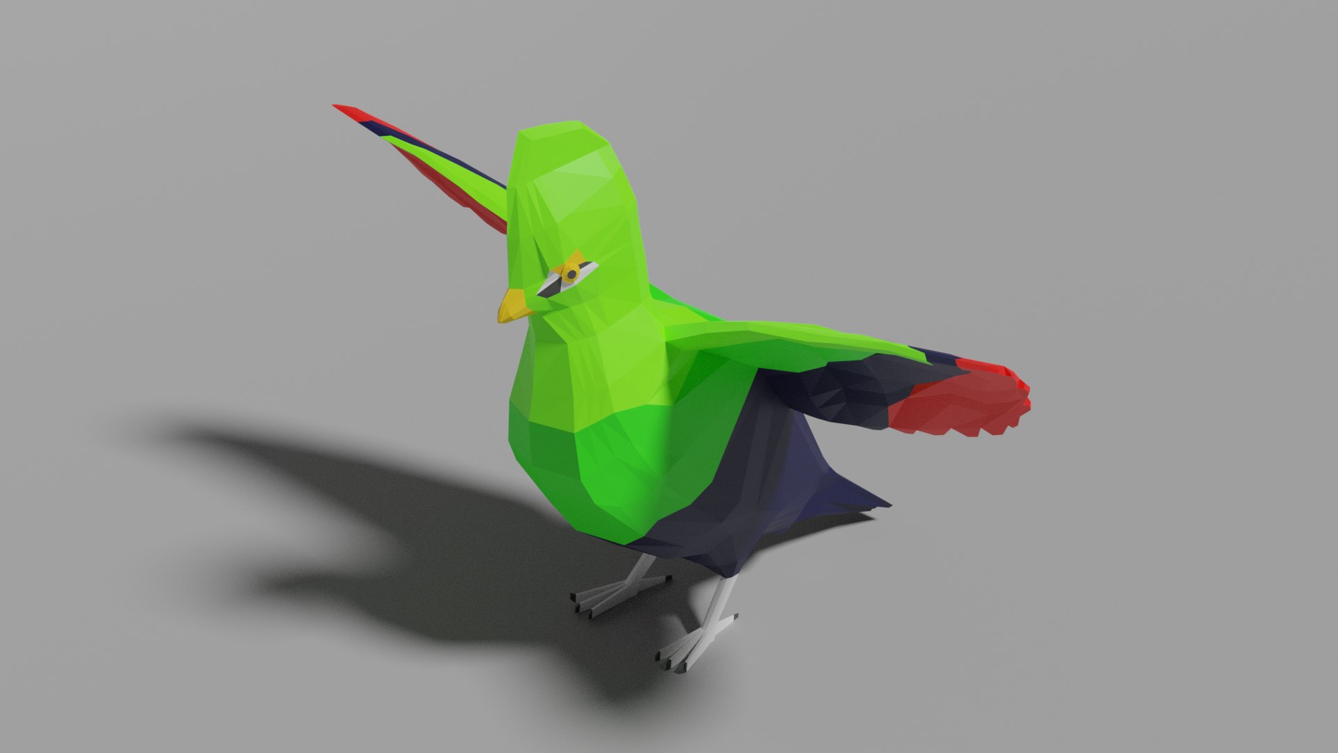 Cartoon Turaco model - TurboSquid 1759527