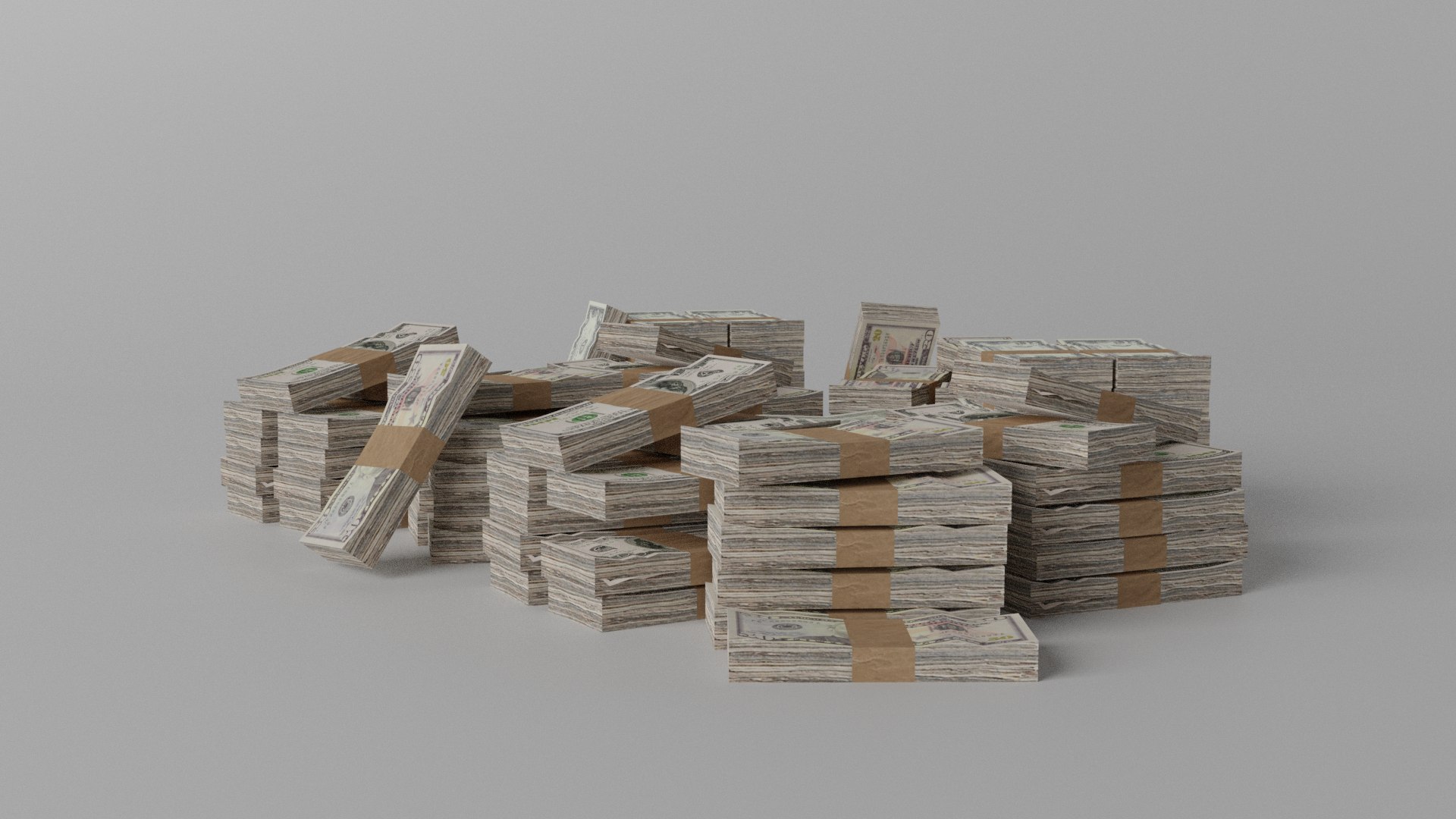 3D Dollar Currency Pack - TurboSquid 1929889