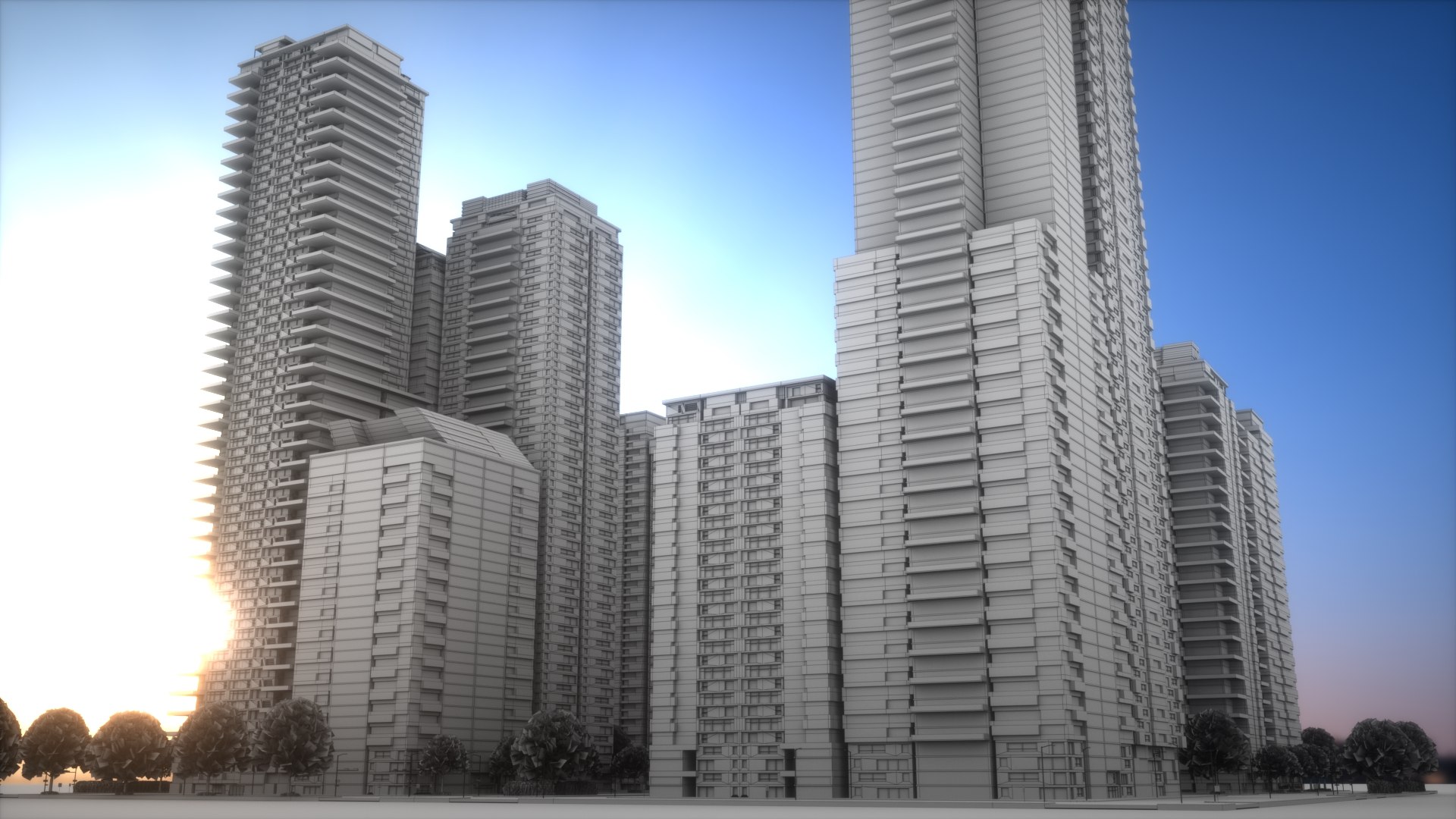 3D City Block Type B36 Model - TurboSquid 2092365