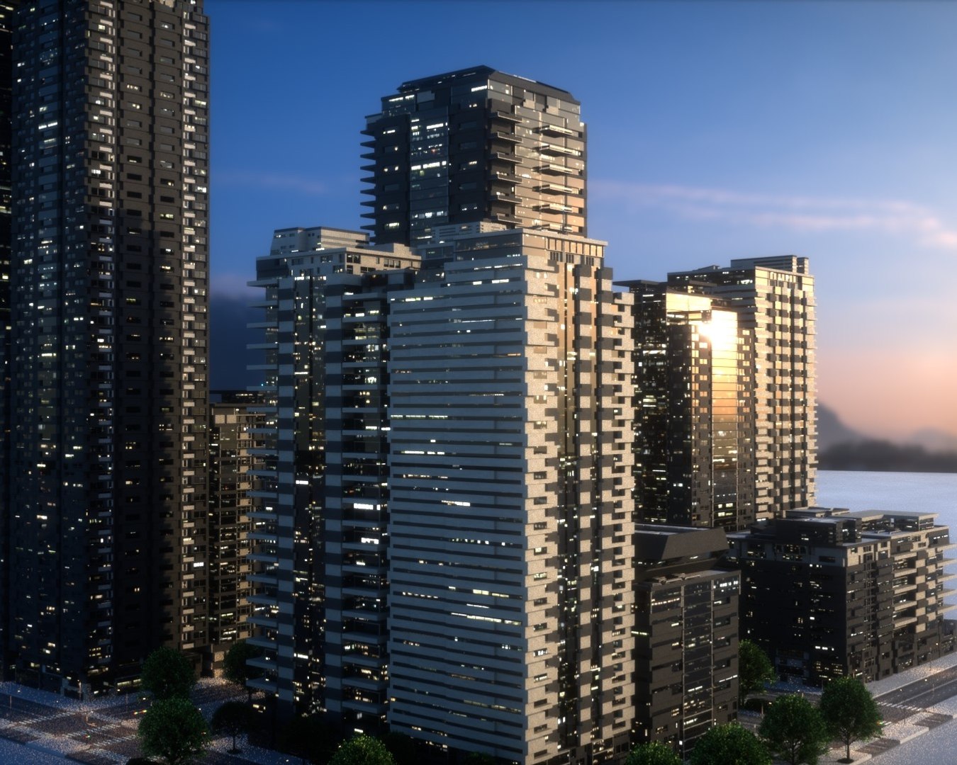 3D City Block Type B36 Model - TurboSquid 2092365