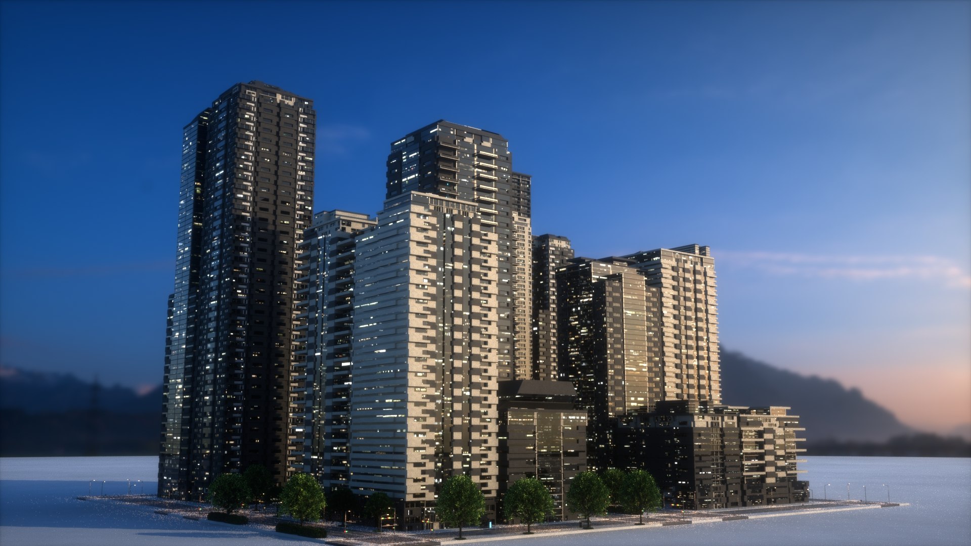 3D City Block Type B36 Model - TurboSquid 2092365