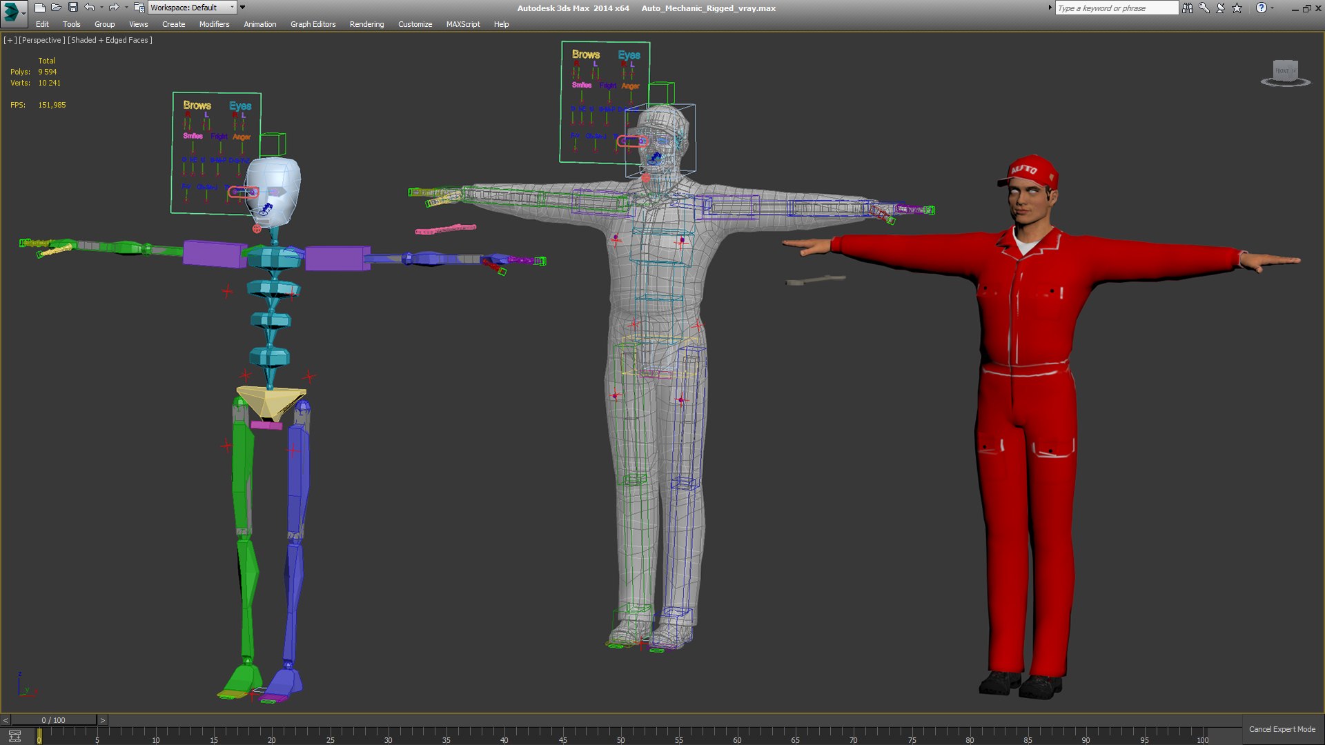 3D Auto Mechanic Rigged - TurboSquid 1578562