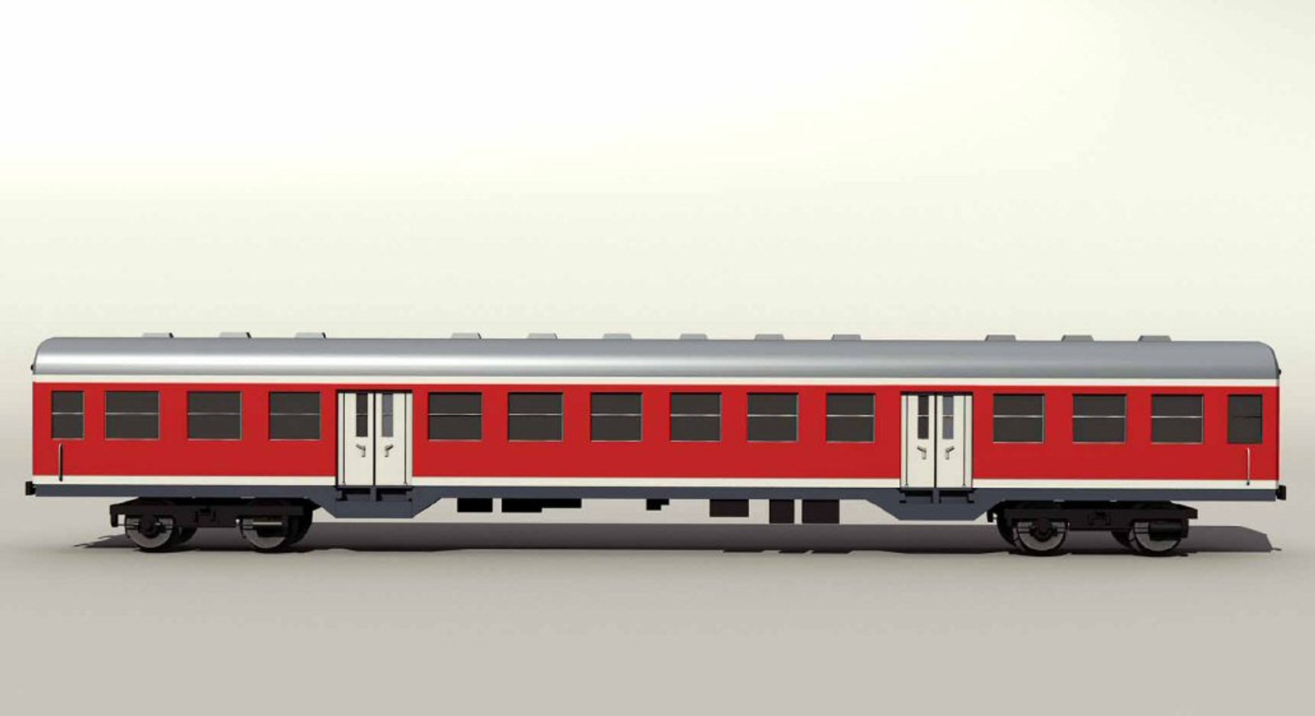 German Passenger Railcar Obj