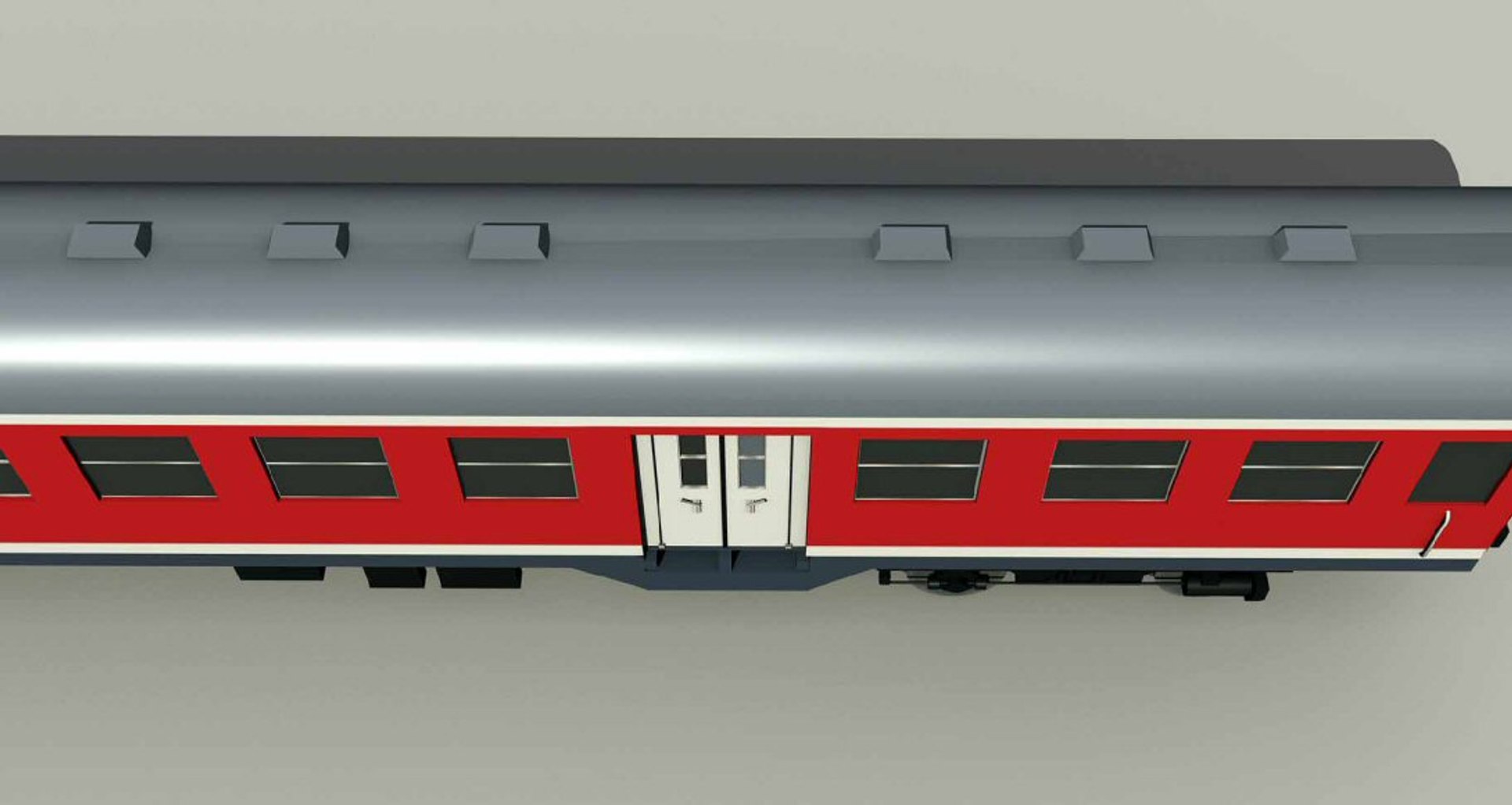 German Passenger Railcar Obj