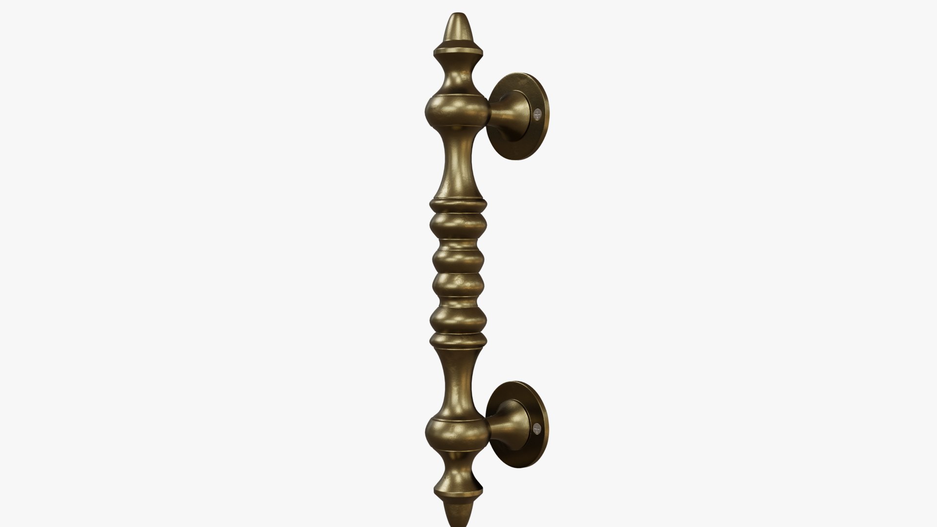 3D Model Decorative Front Door Handle - TurboSquid 2242784