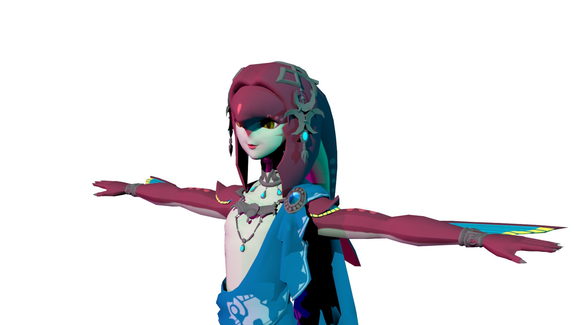 3D модель Mipha Rig для Maya 2018 - TurboSquid 1624685