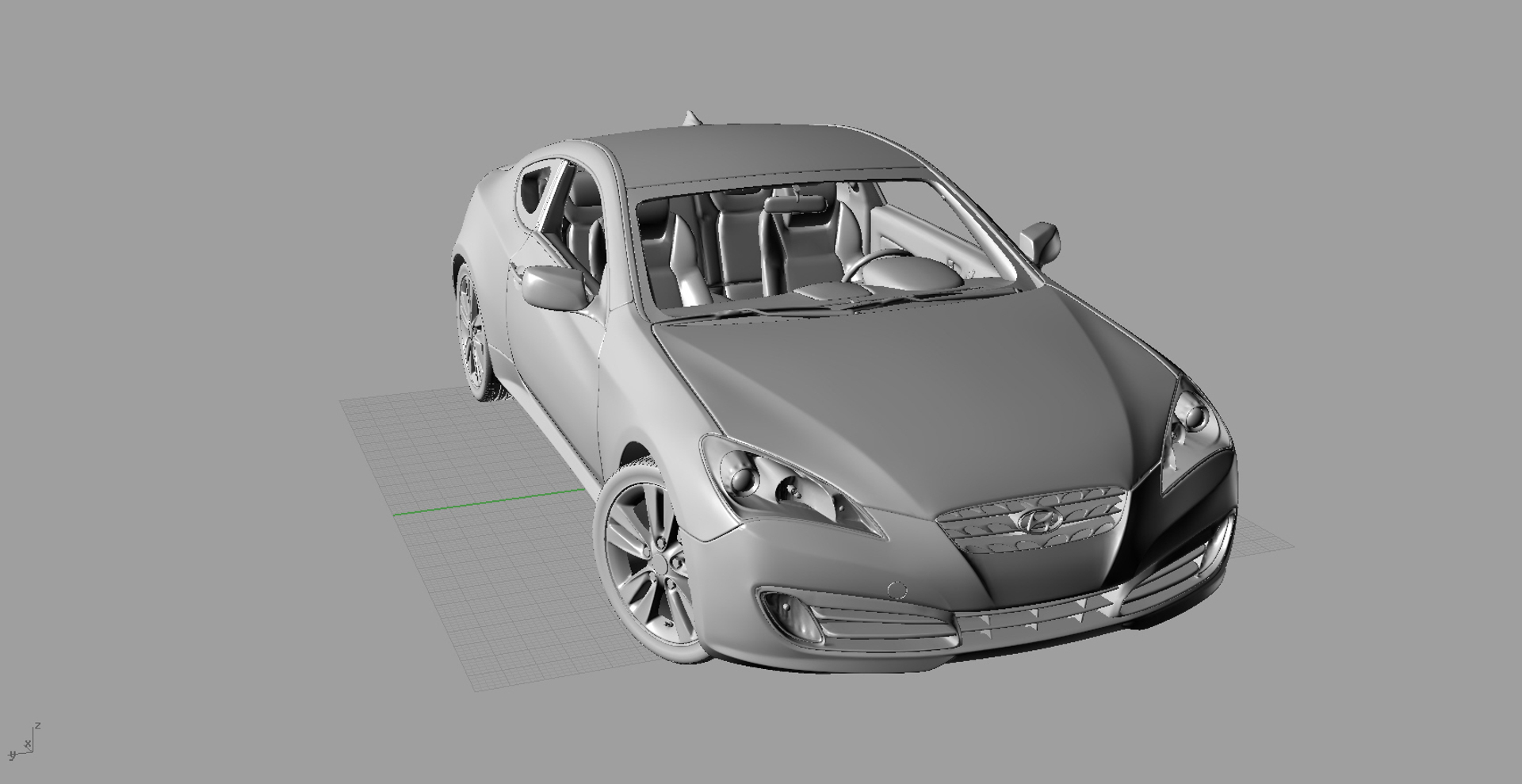 3d Model Hyundai Genesis Coupe 2010