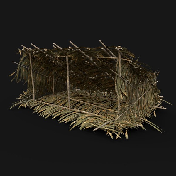 3D model aaa jungle tribal shelter - TurboSquid 1598251