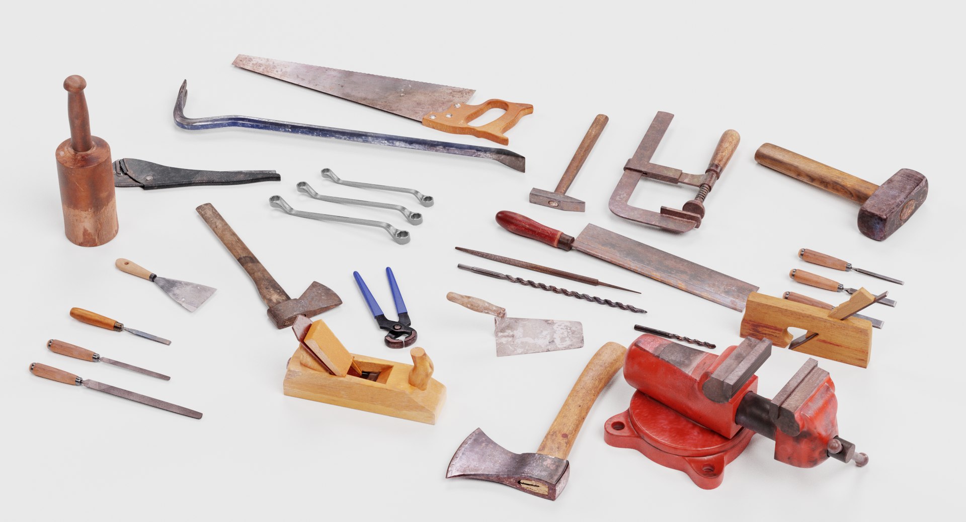 Used tools model - TurboSquid 1395509