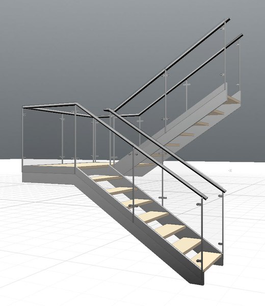 Modern stair 3D model - TurboSquid 1381799