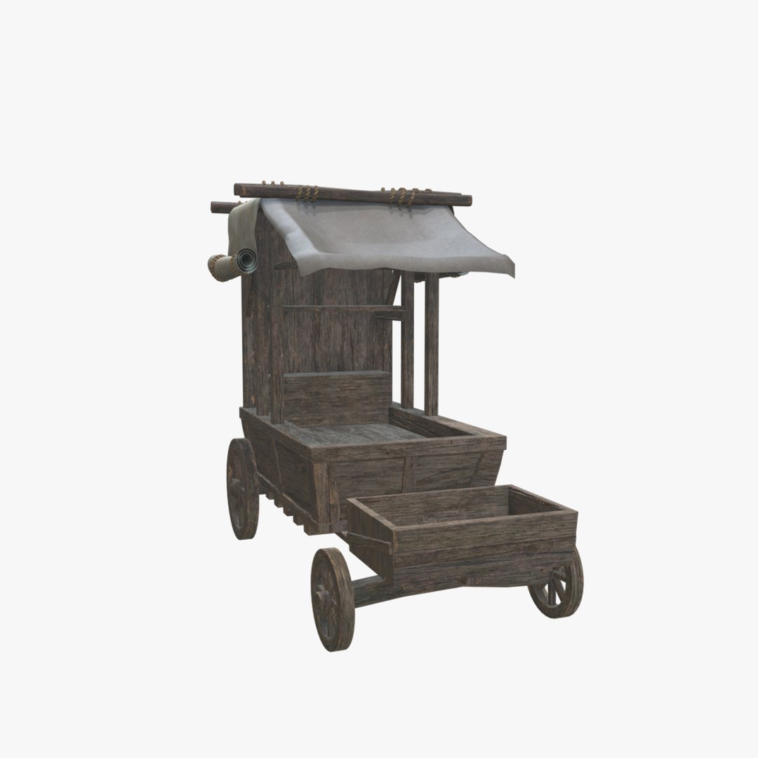 3D Model Medieval Cart 06 - TurboSquid 2323549