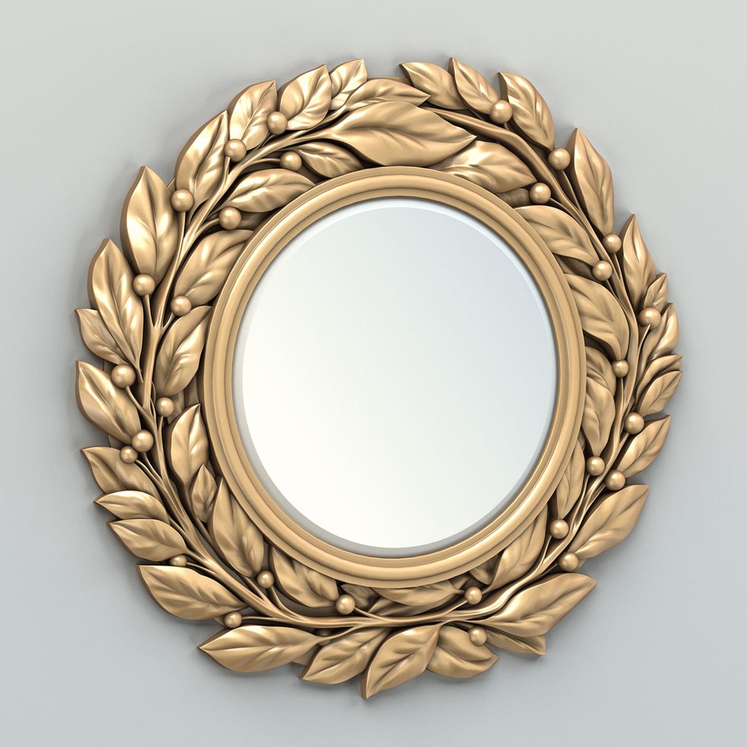 Carved mirror frame 3D model - TurboSquid 1405091