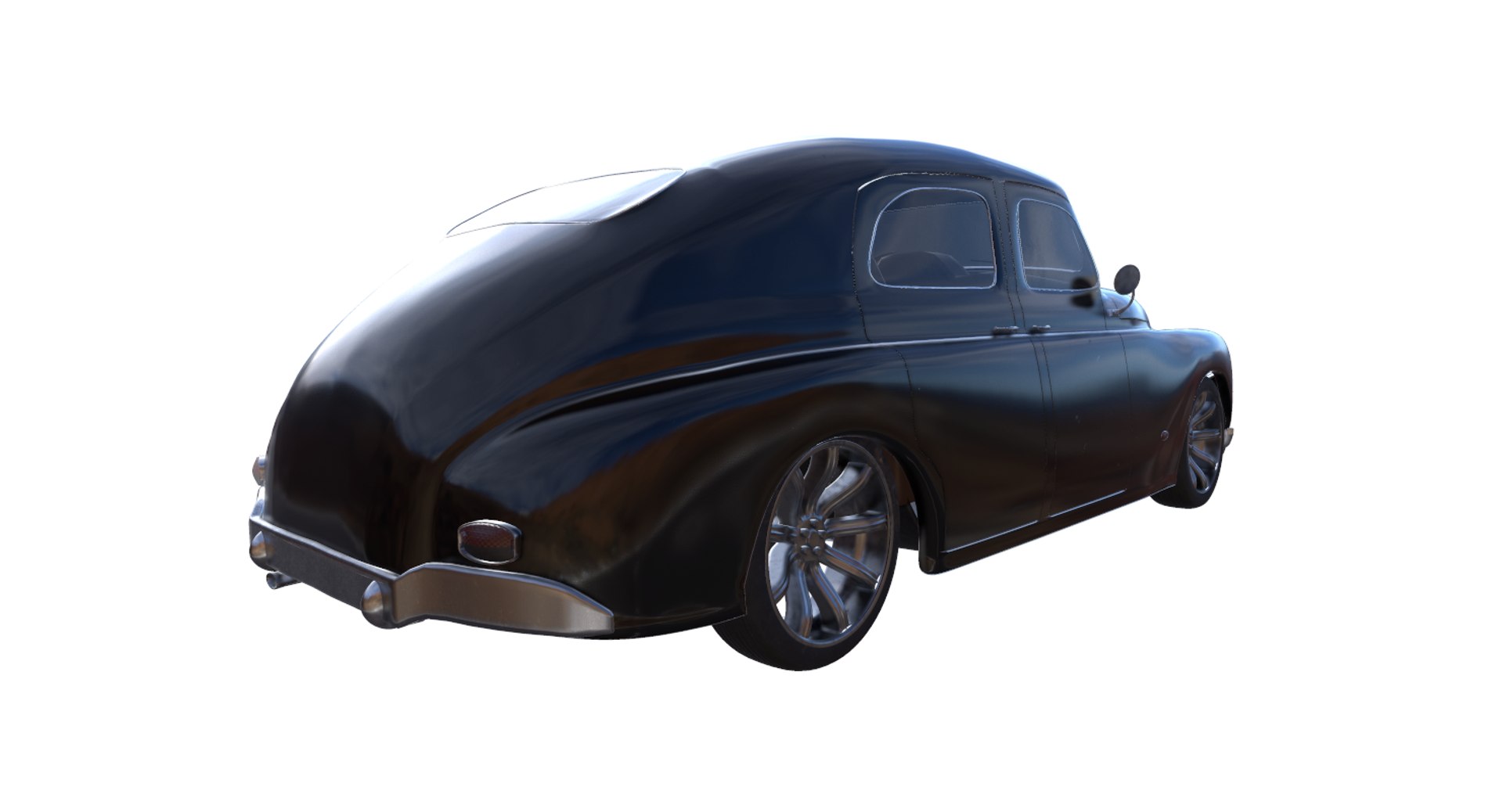 3d Model Real Time Generic Retro Car