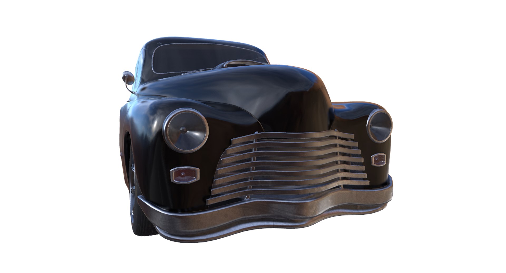 3d Model Real Time Generic Retro Car