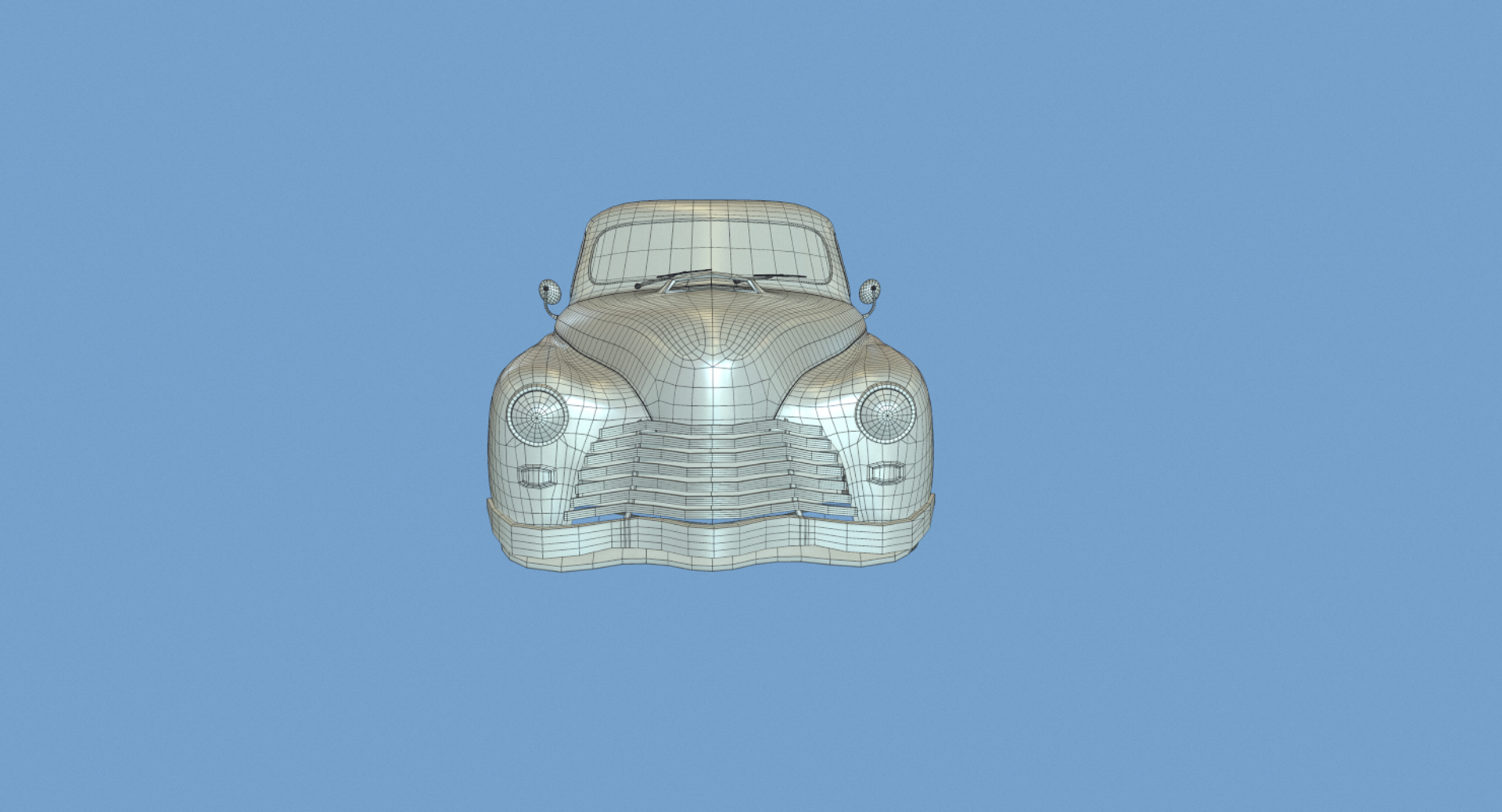 3d Model Real Time Generic Retro Car