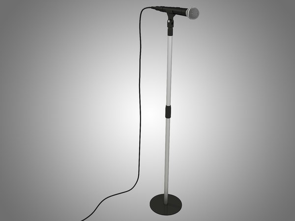 Low Poly Microphone Stand 3D Models for Download | TurboSquid