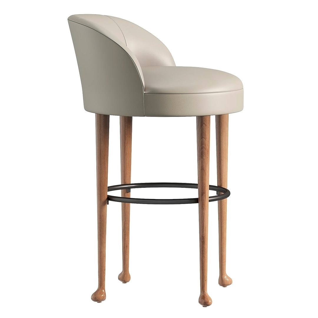 3D Dijon Bar Stool By Baker - TurboSquid 1936859