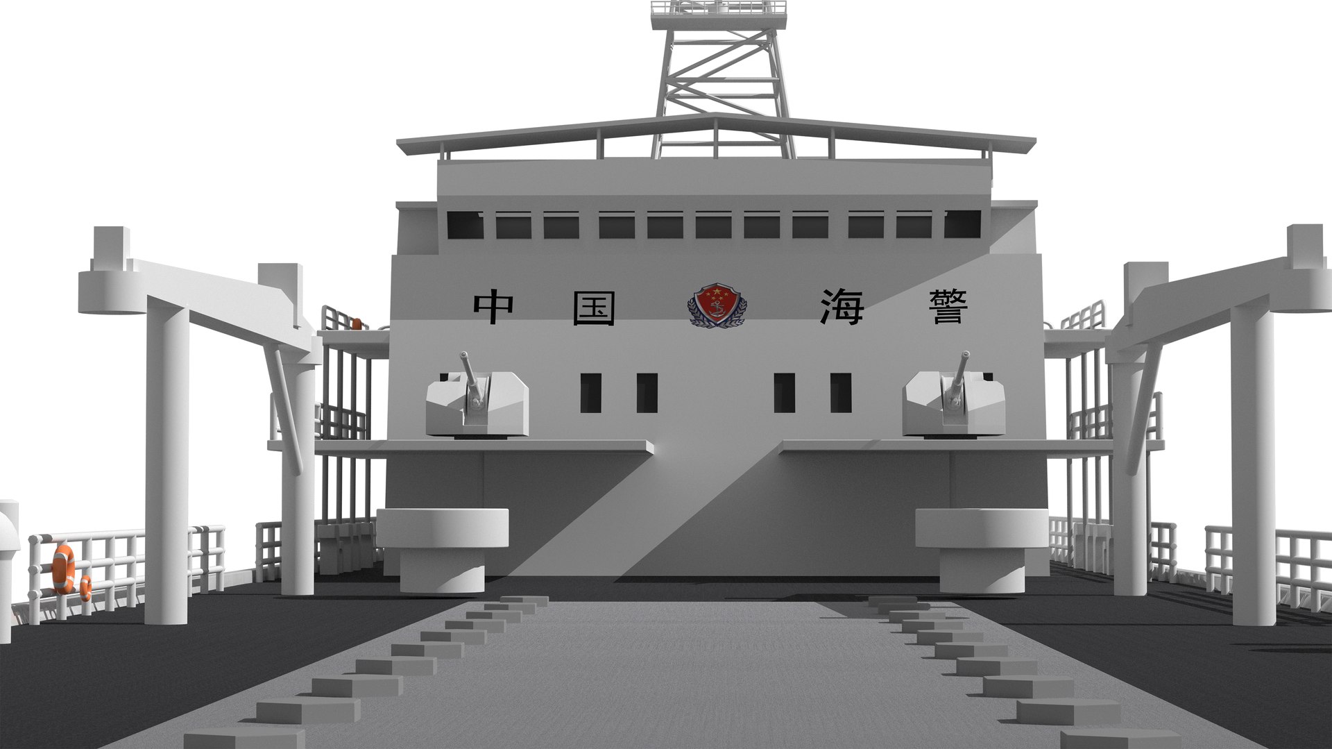 China Coast Guard Jingyi 01 Hospital Ship 3D - TurboSquid 2334674