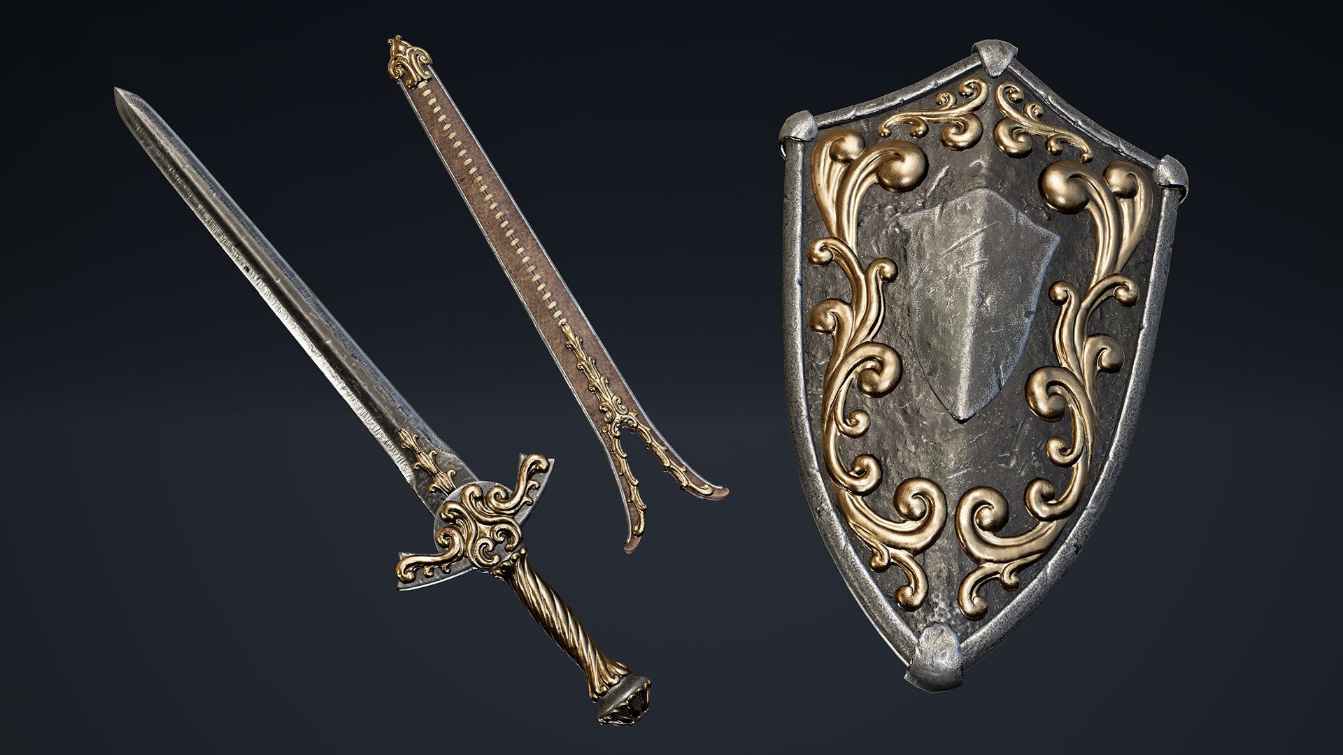 3D fantasy weapons packed model - TurboSquid 1661074