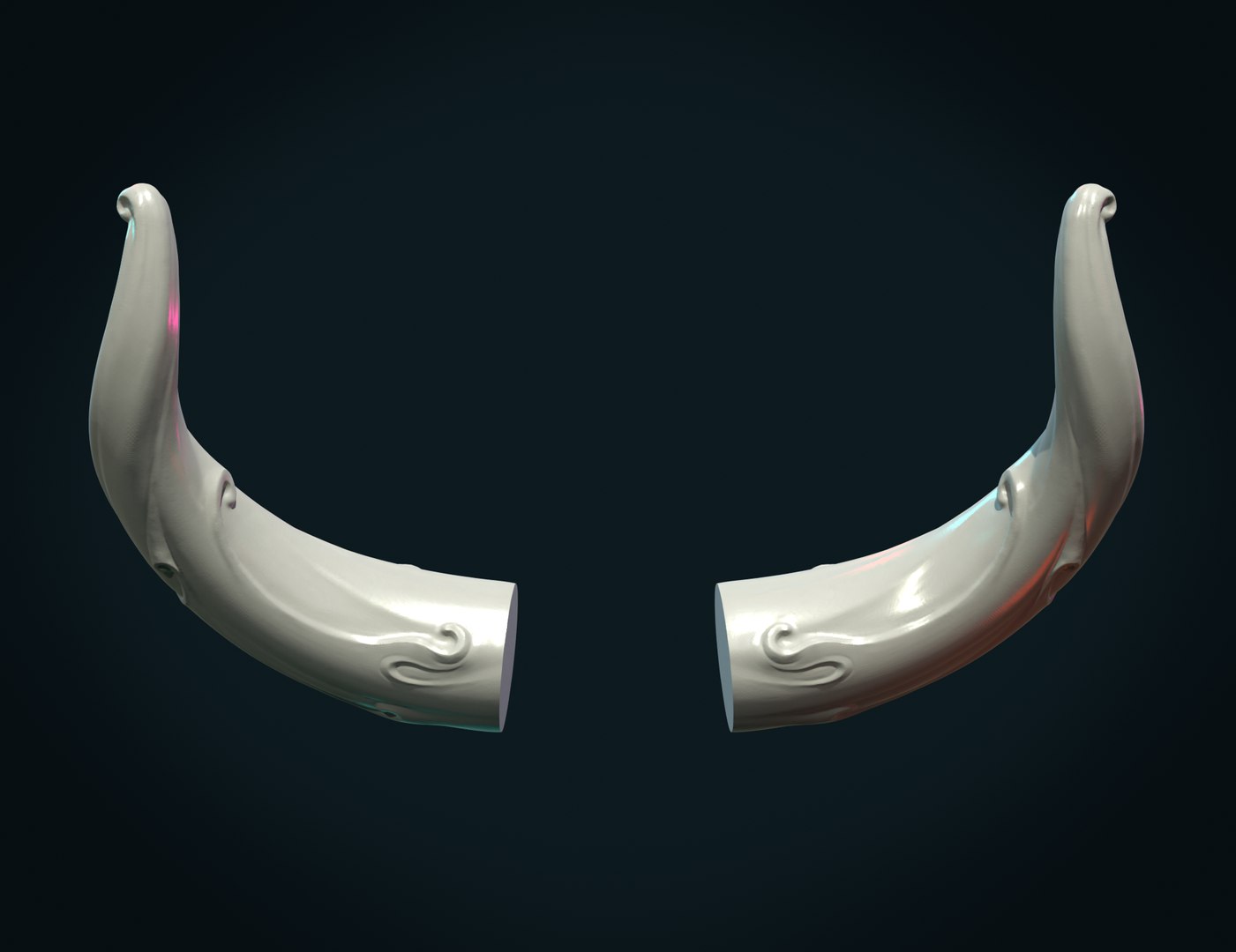 3D Model Bull Horns - TurboSquid 1703728