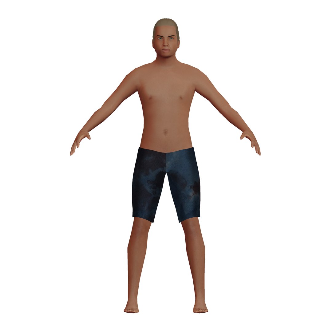 Bald Swimmer Man 3D - TurboSquid 1637292
