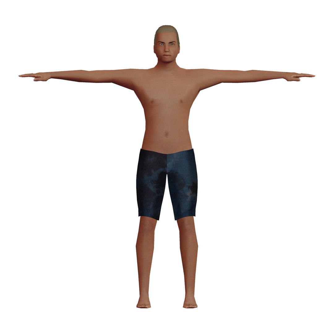 Bald Swimmer Man 3D - TurboSquid 1637292