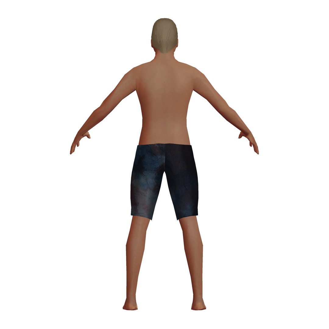 Bald Swimmer Man 3D - TurboSquid 1637292