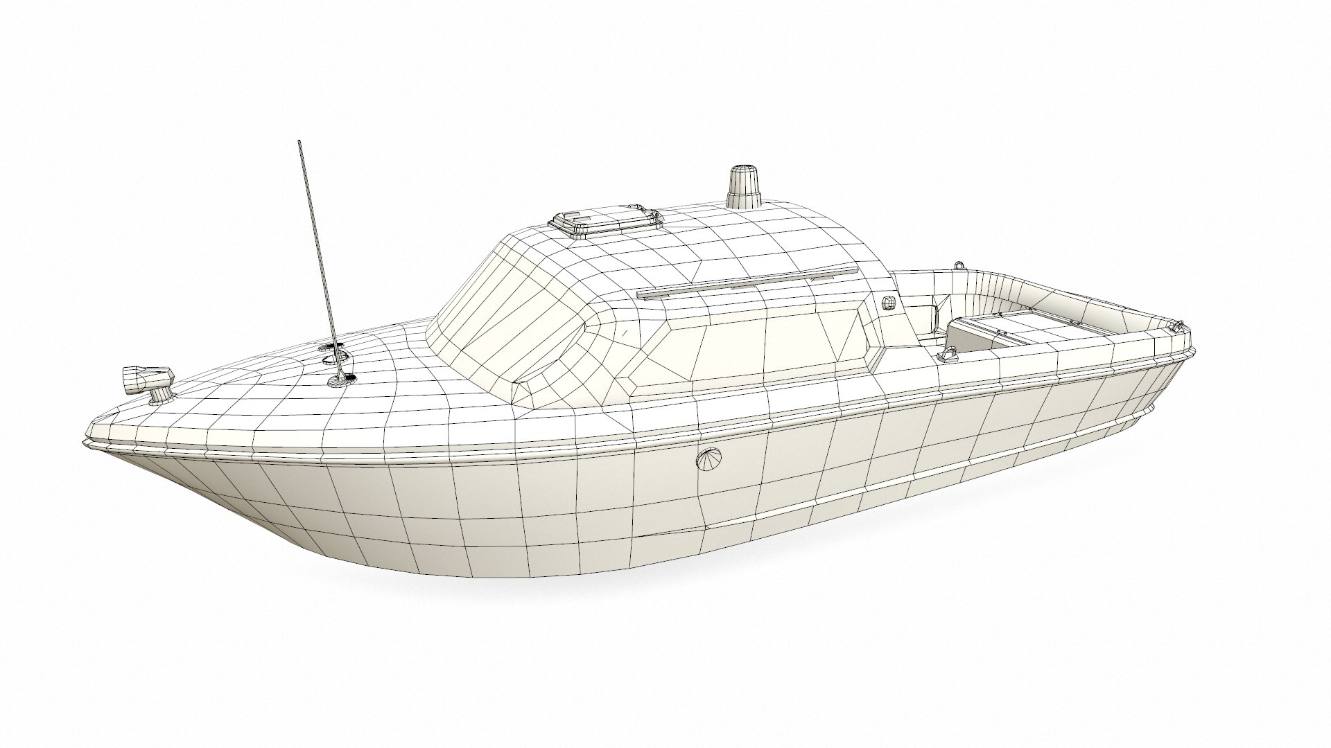 Speedboat Low-poly PBR 3D model - TurboSquid 1969856