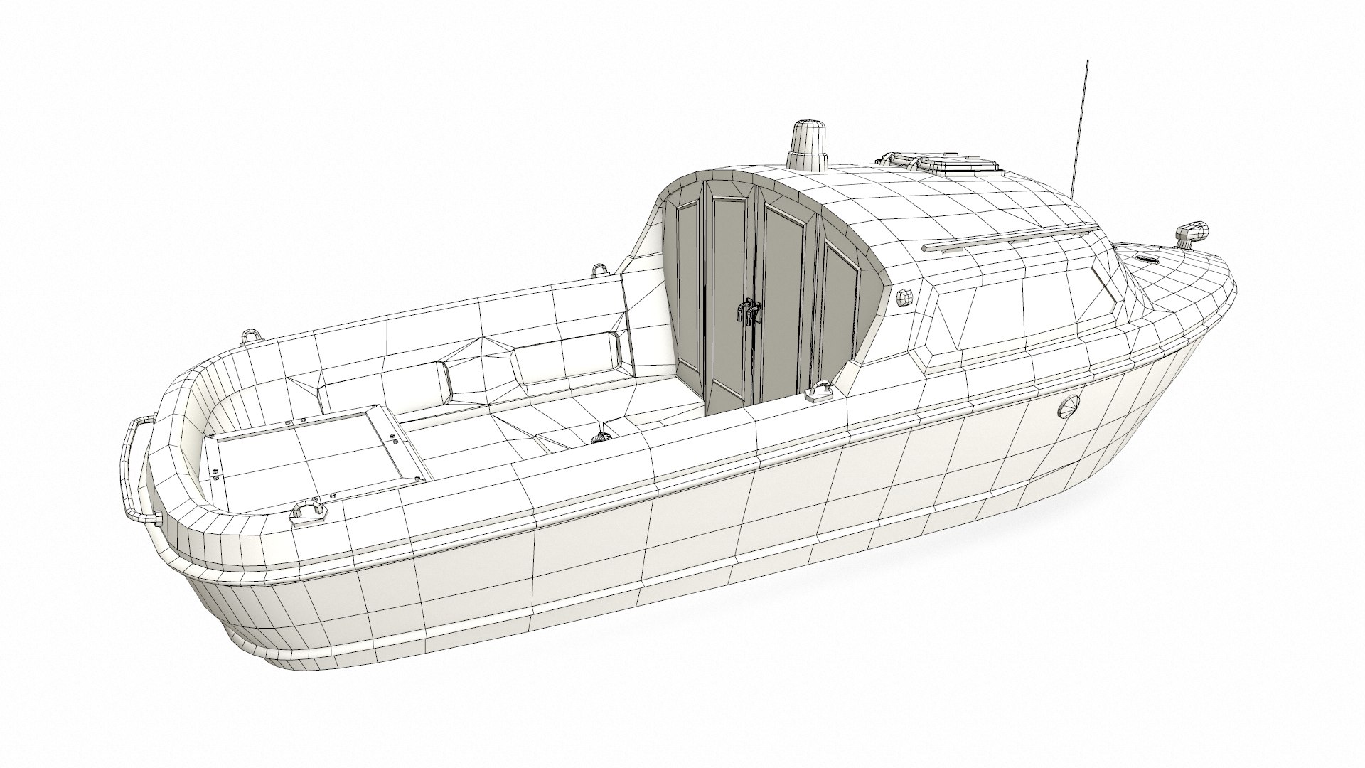 Speedboat Low-poly PBR 3D model - TurboSquid 1969856