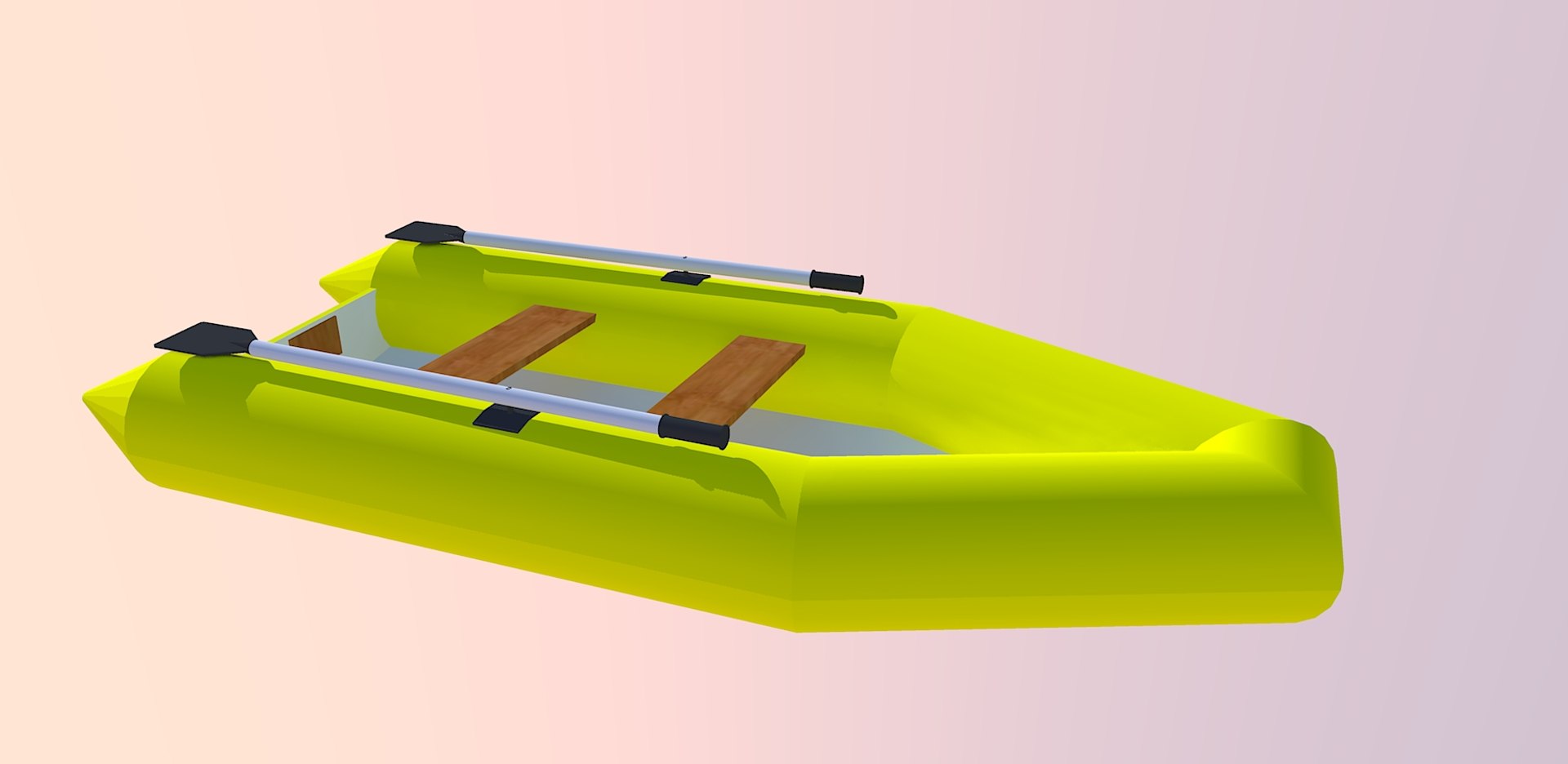 3d Model Rubber Boat