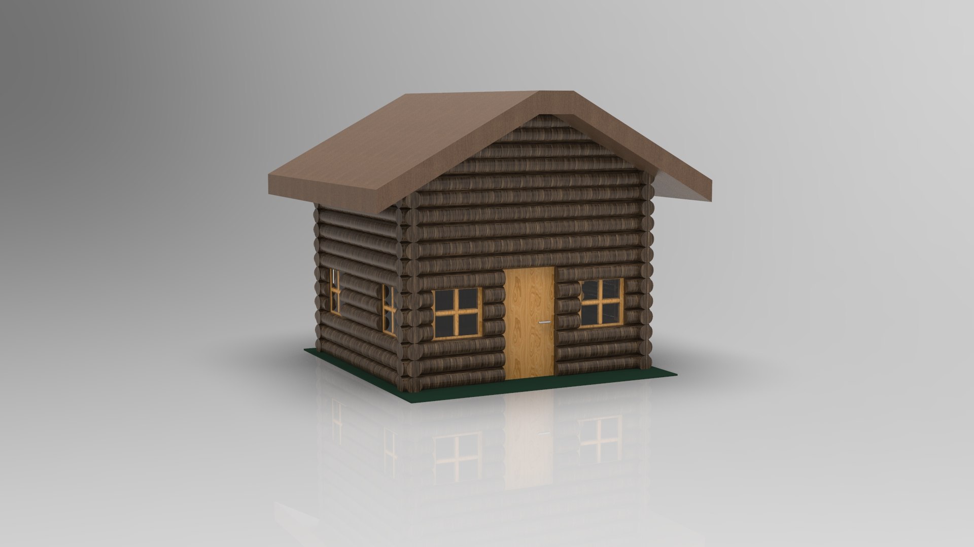 Private Log House 3D Model - TurboSquid 1408137