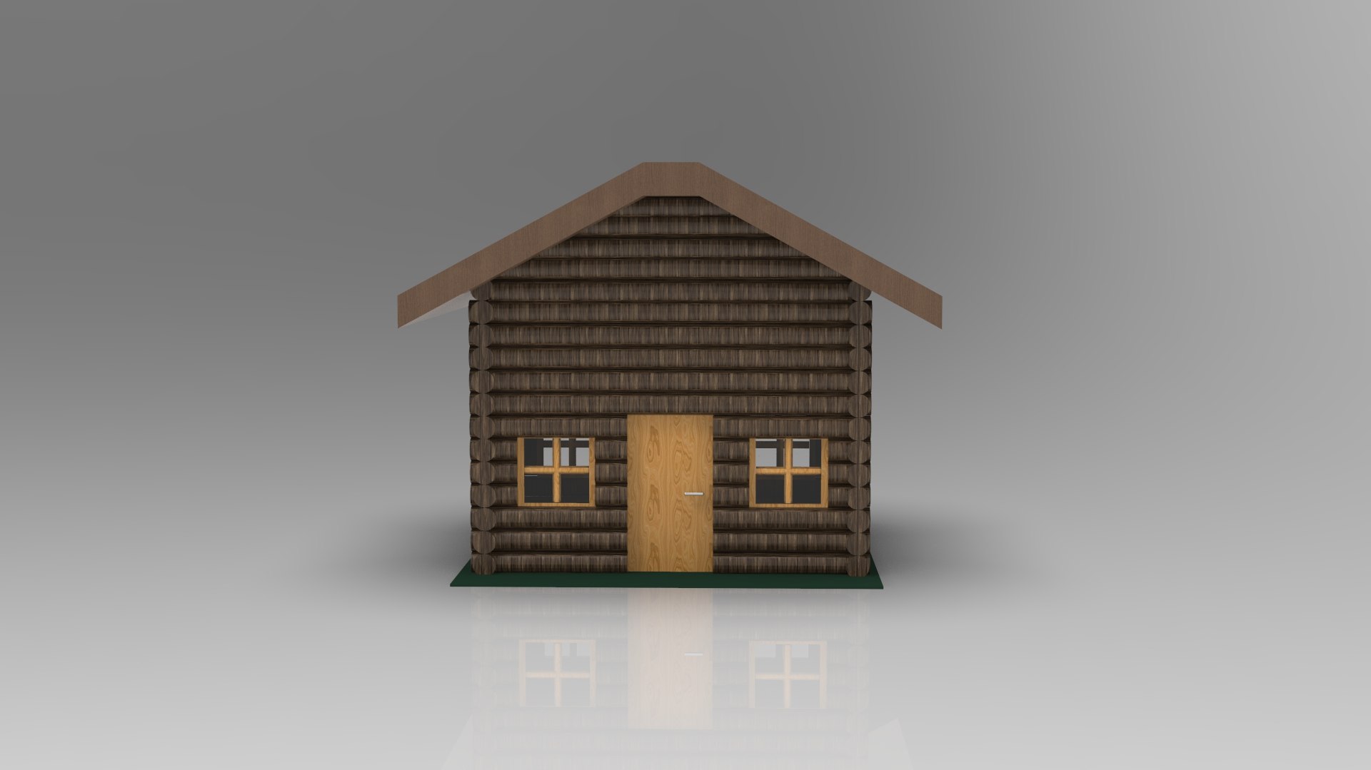 Private Log House 3D Model - TurboSquid 1408137
