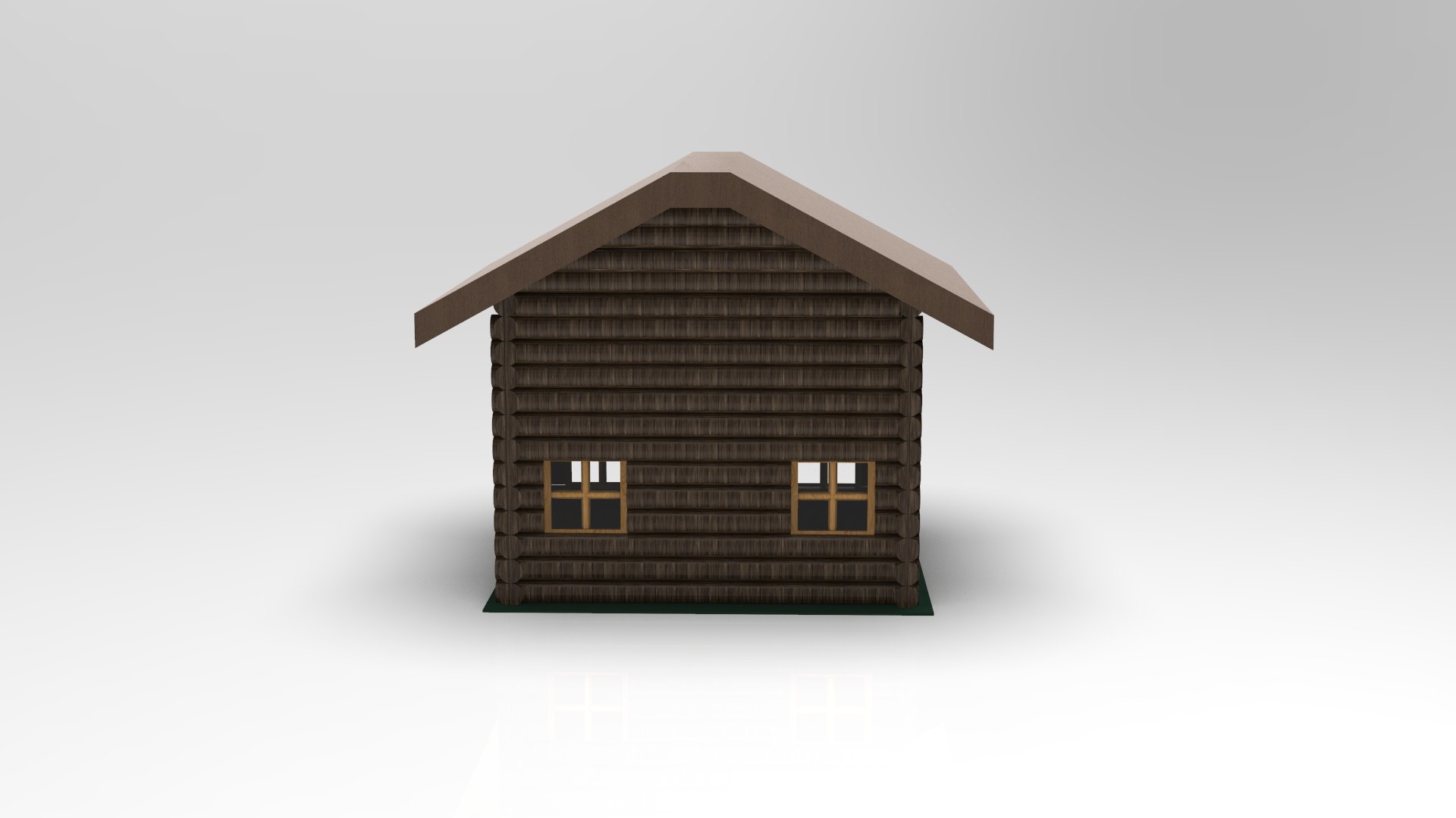 Private Log House 3D Model - TurboSquid 1408137