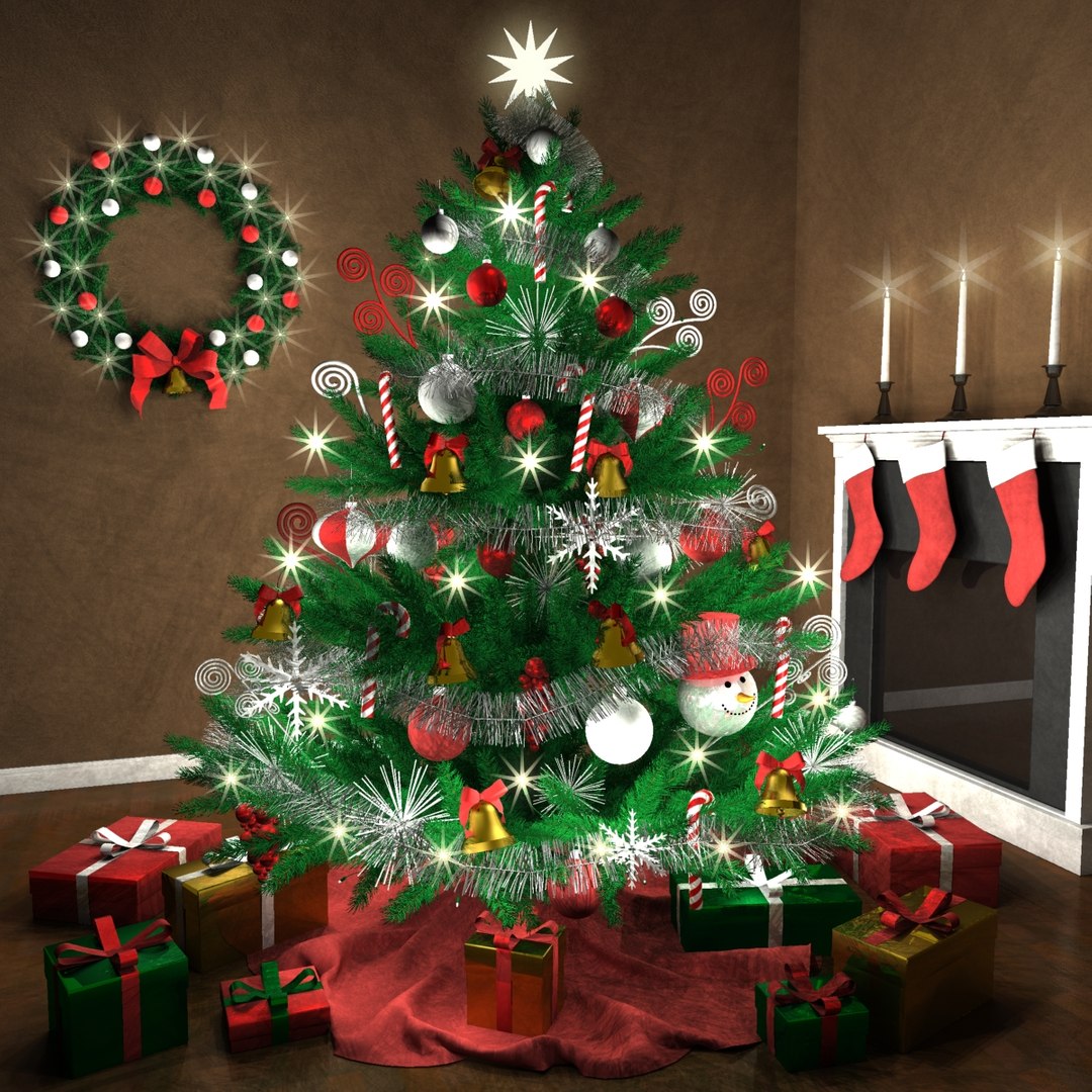 3d model christmas tree