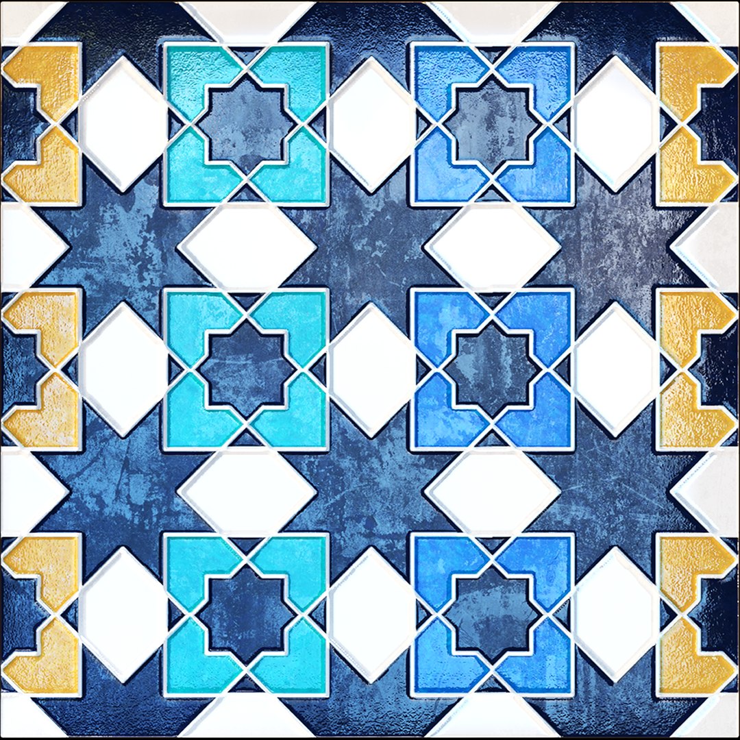 Moroccan Zellige Tiles 3D Model - TurboSquid 1969978