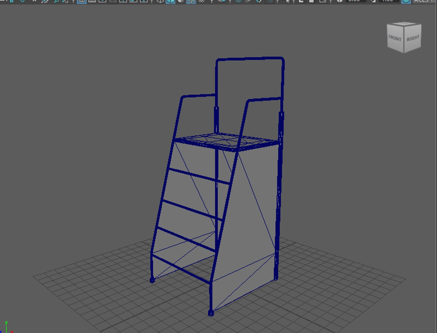Referee Stand 3D Model 3D Model - TurboSquid 2418615