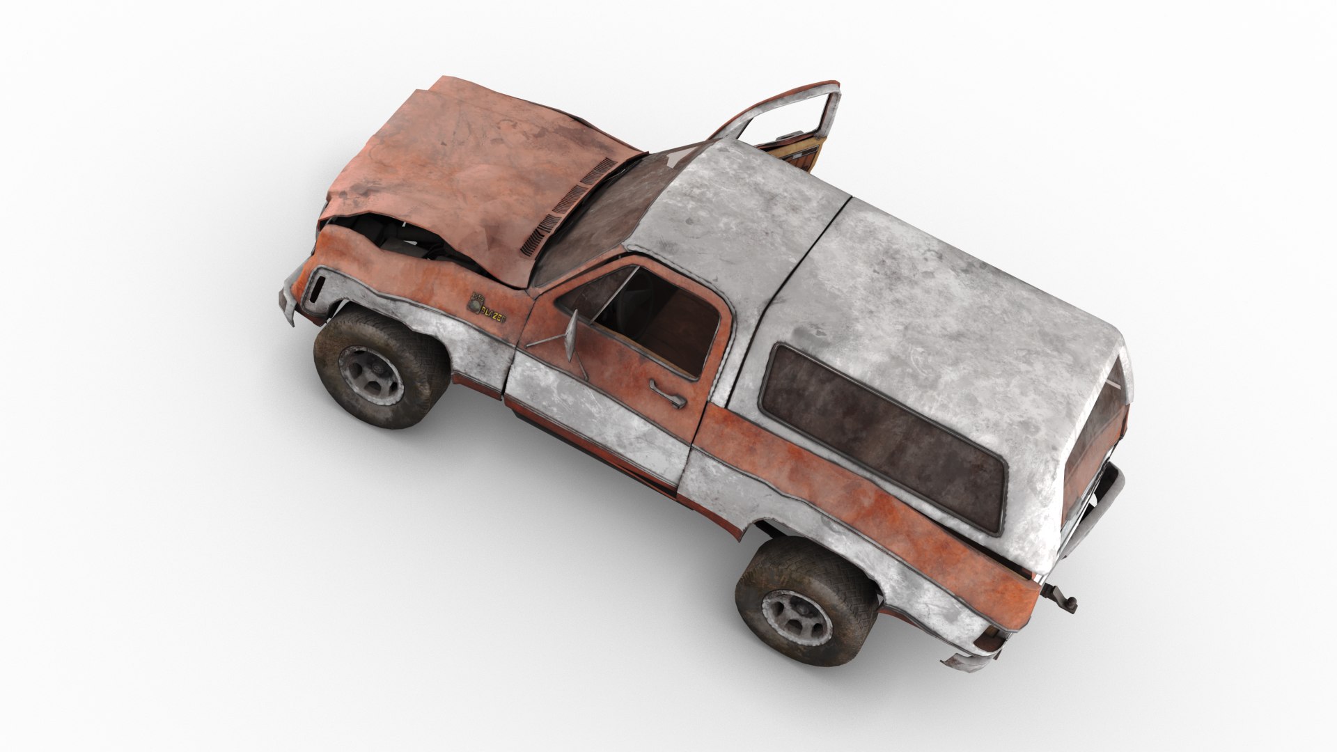 Crashed Chevrolet K5 Blazer 1975 Model - TurboSquid 2232501