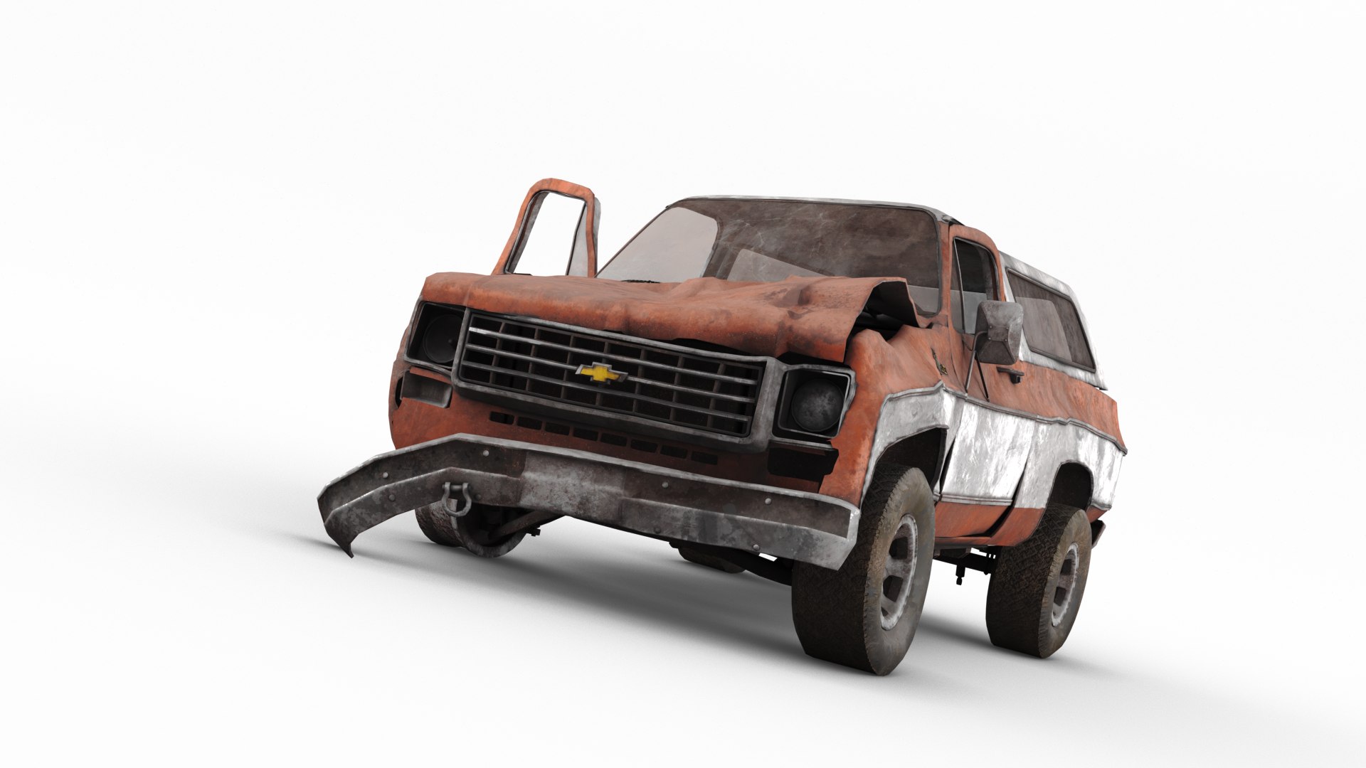 Crashed Chevrolet K5 Blazer 1975 Model - TurboSquid 2232501