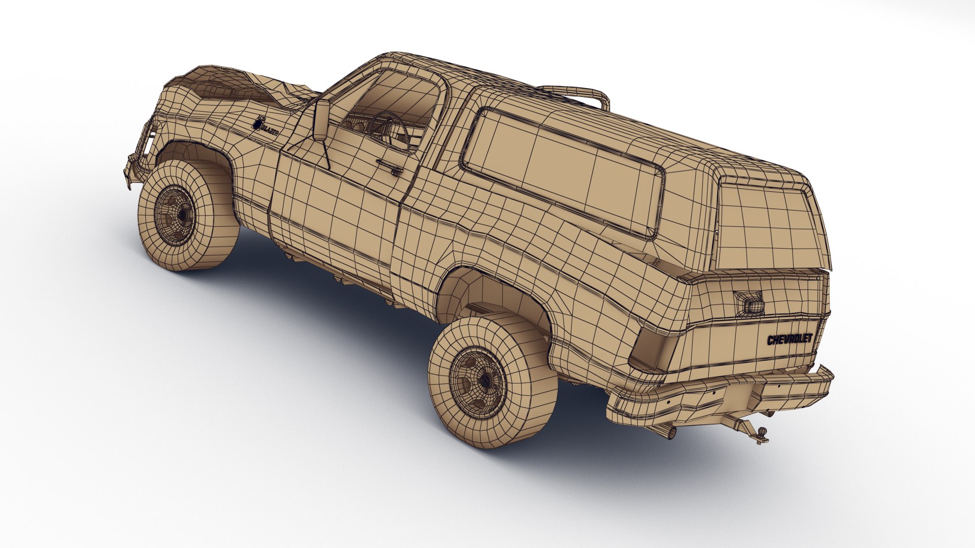 Crashed Chevrolet K5 Blazer 1975 Model - TurboSquid 2232501