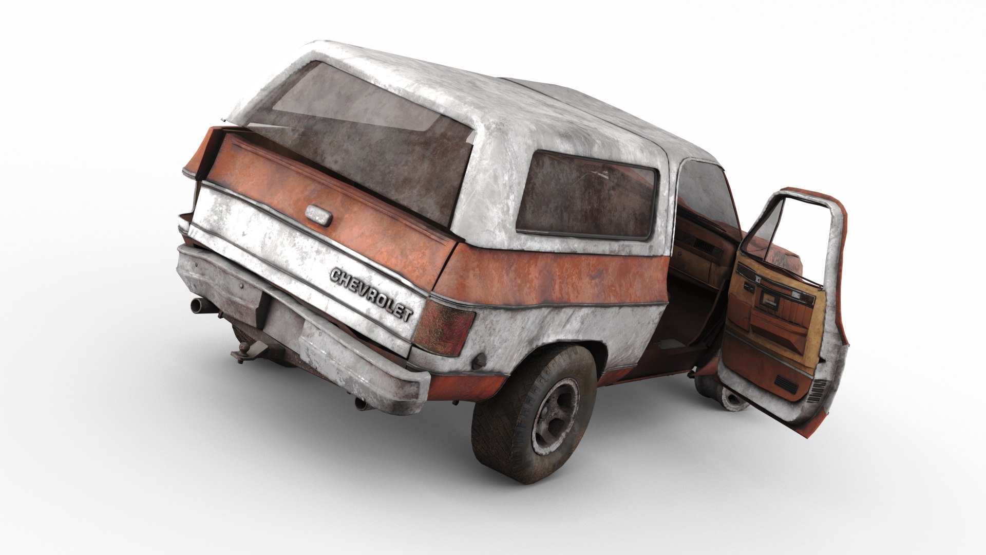 Crashed Chevrolet K5 Blazer 1975 Model - TurboSquid 2232501