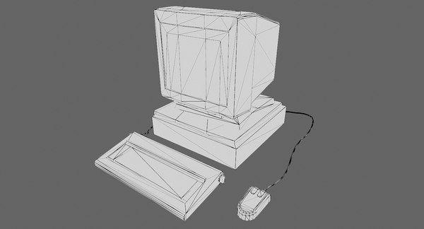free computer 02 3d model