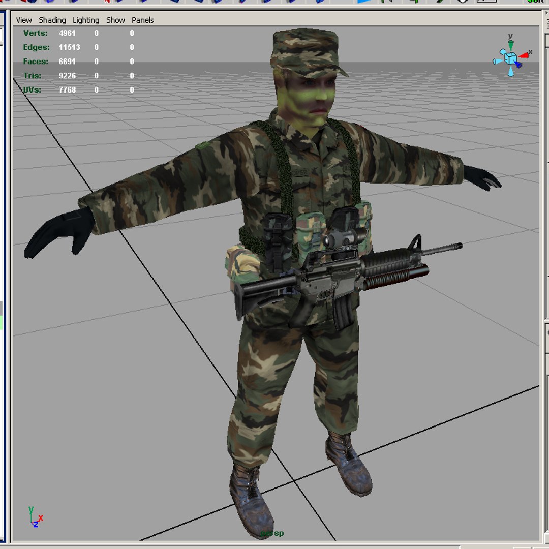 3d Model Usarmy Ranger