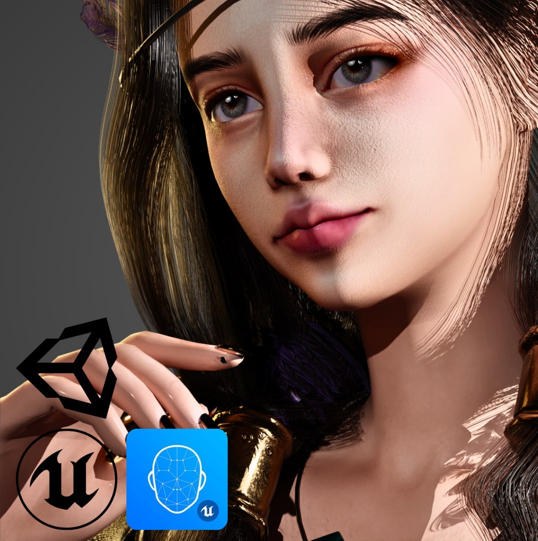3D Native Girl - Game Ready - TurboSquid 2257123