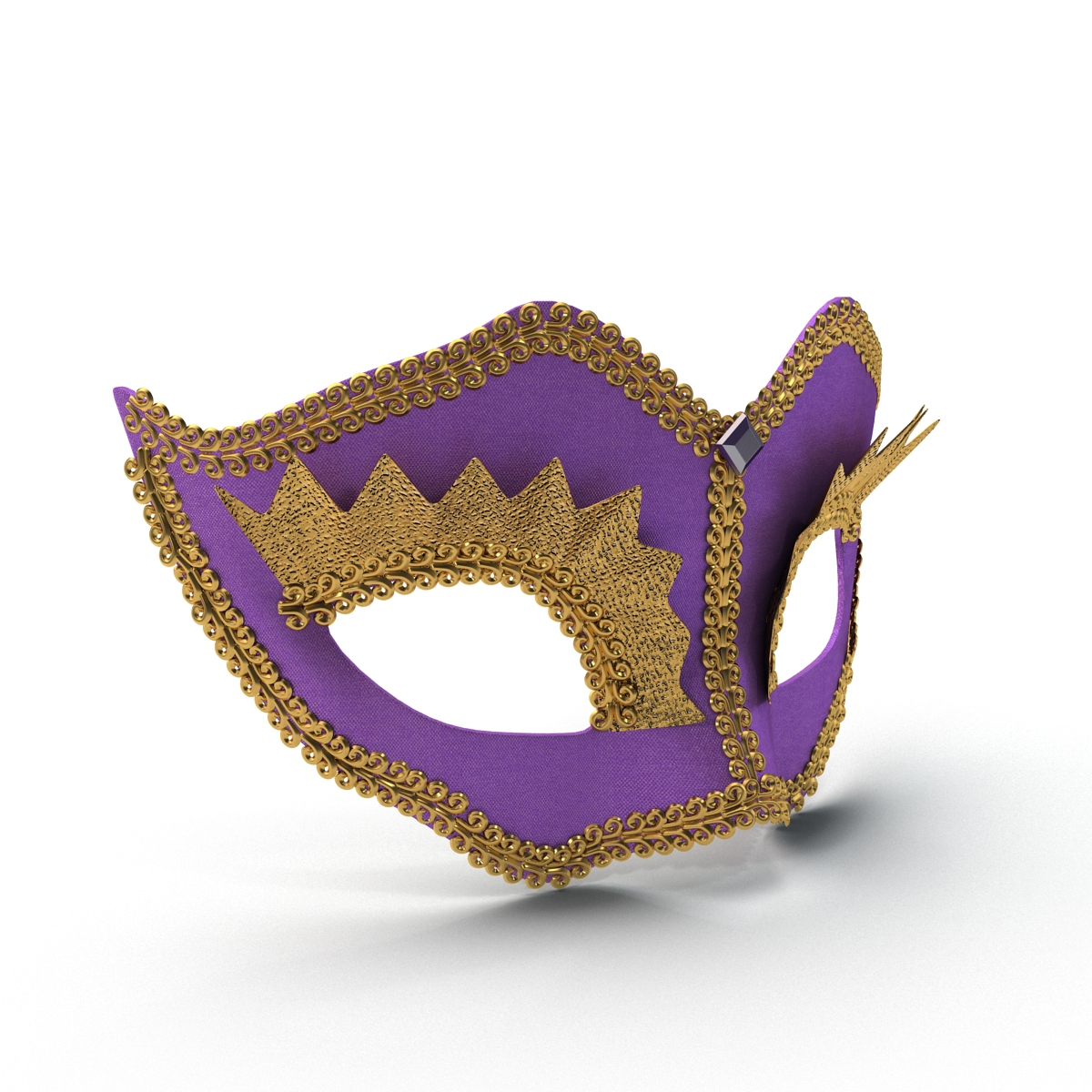 mardi gras mask 3 3d obj