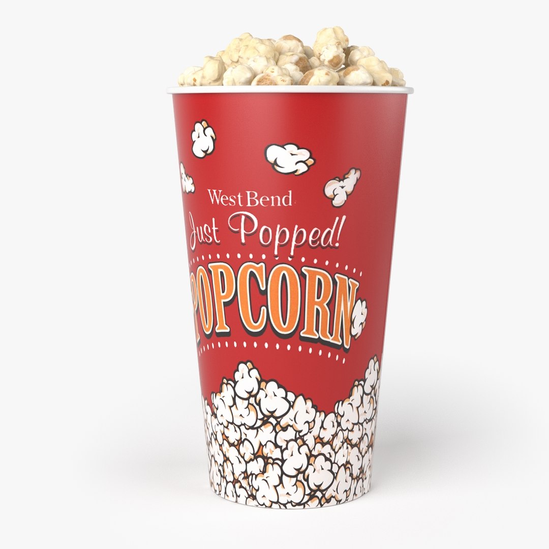 Popcorn Real Realistic 3d Model