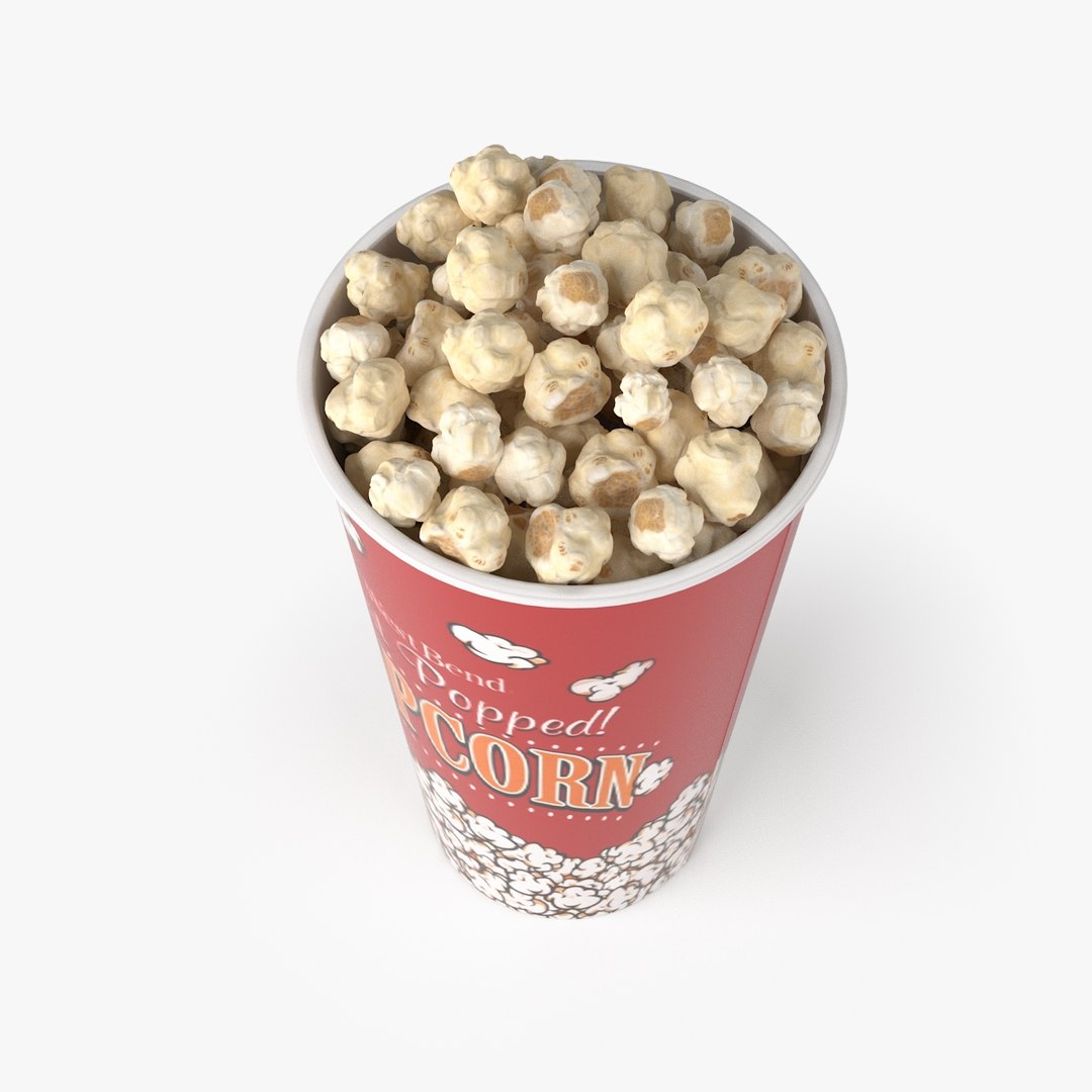 Popcorn Real Realistic 3d Model