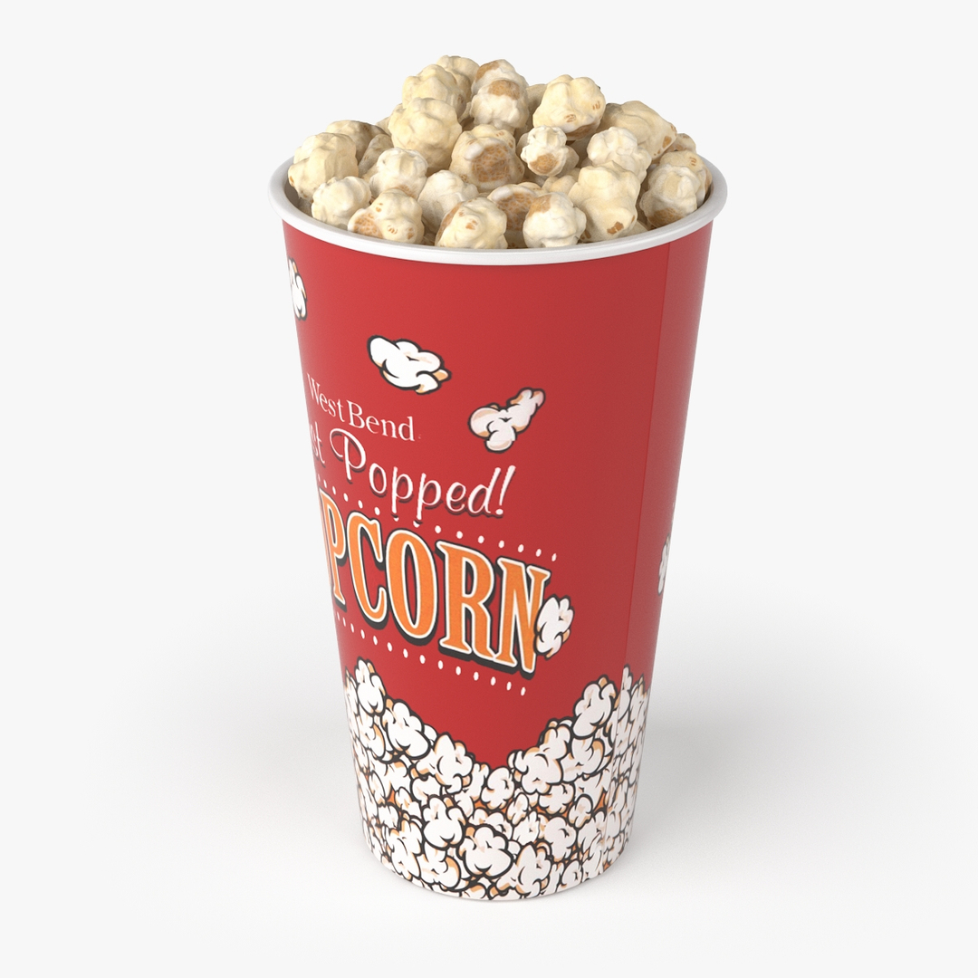 Popcorn Real Realistic 3d Model
