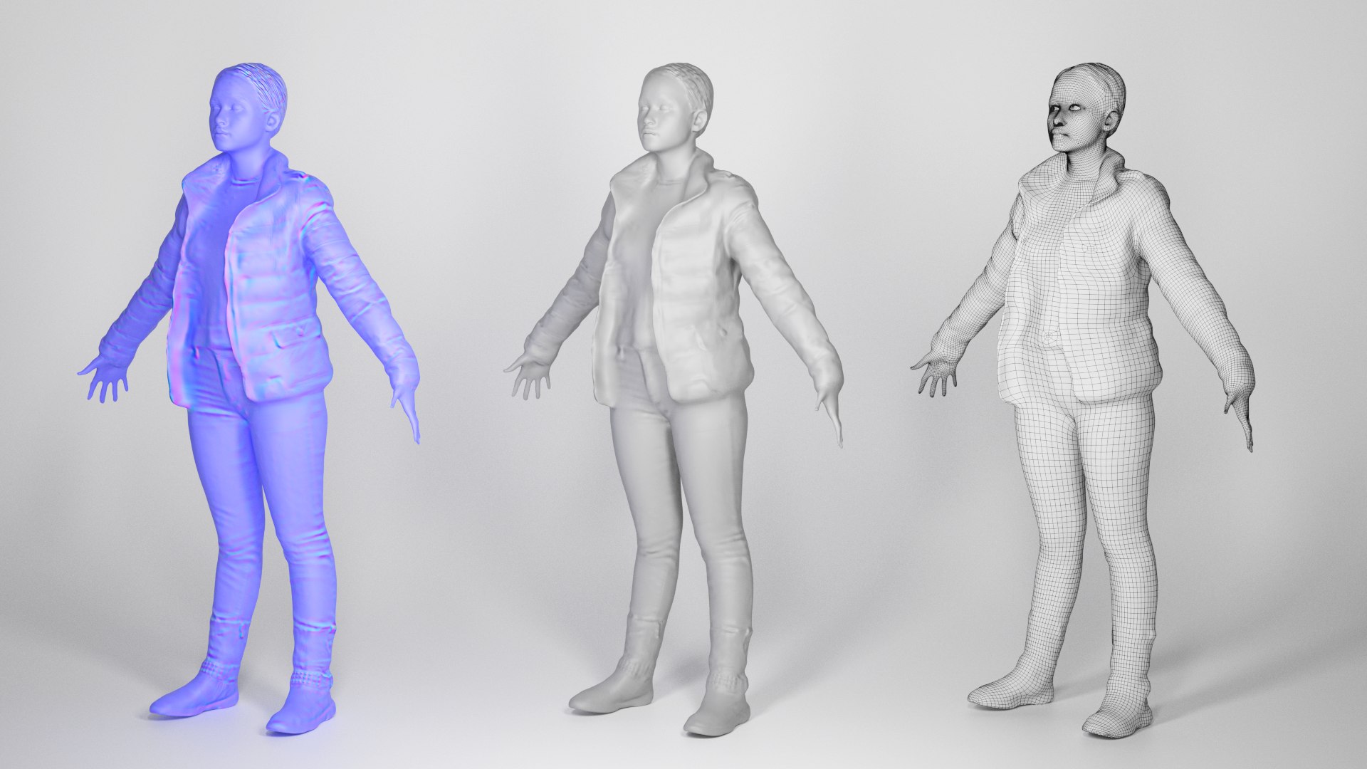 Photogrammetry Woman Style A-pose 3D - TurboSquid 1505588
